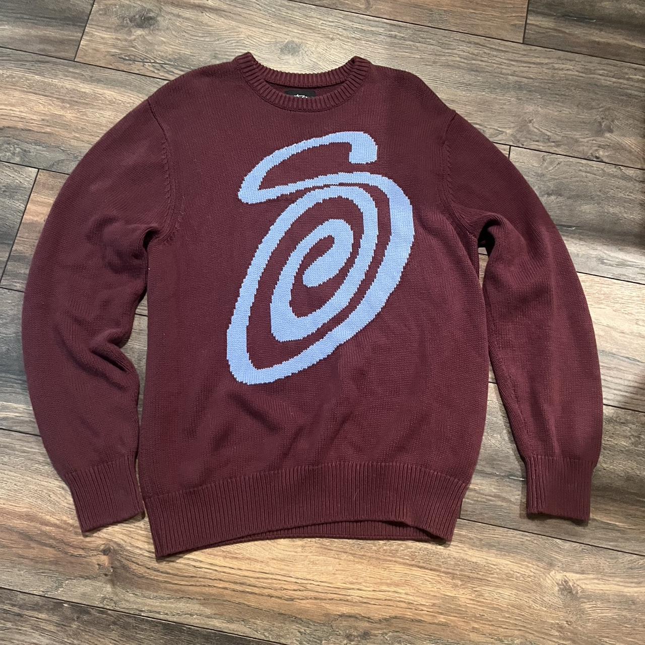 Stussy swirly s sweater Size medium - Depop