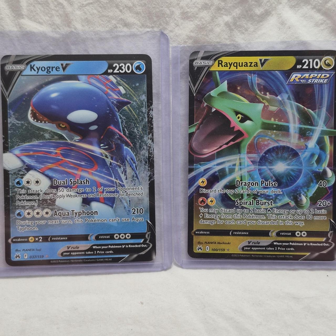 Pokemon V Card Bundle. Both immediately sleeved and... | Depop