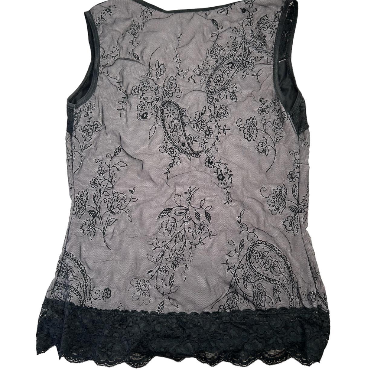 Y2K milk made top with Lace and bedazzled top -... - Depop