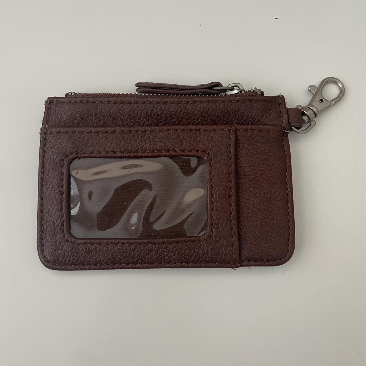 Brown Clip-on wallet/card holder good to hook on keys - Depop