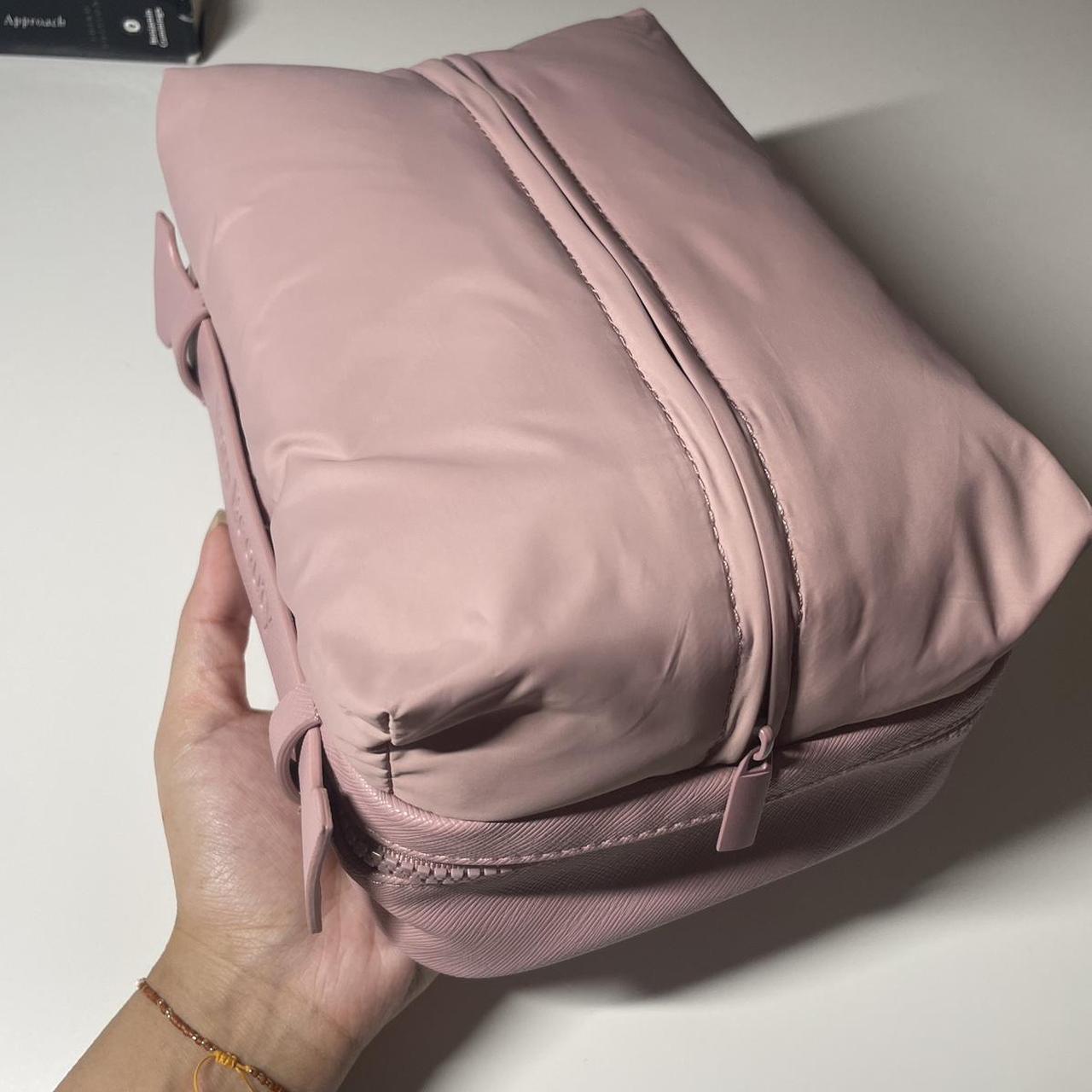 Rare Beauty Puffy Toiletry/Makeup Bag in shade Mauve... - Depop