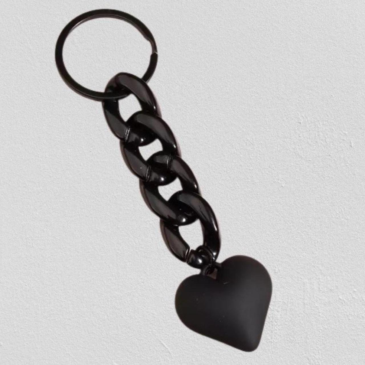 Black Cuban Key ring Chain Height: 12cm Metal... - Depop
