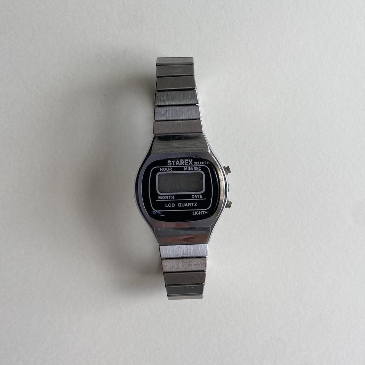 vintage silver digital watch 🪩⌚️ - brand is starex -... - Depop