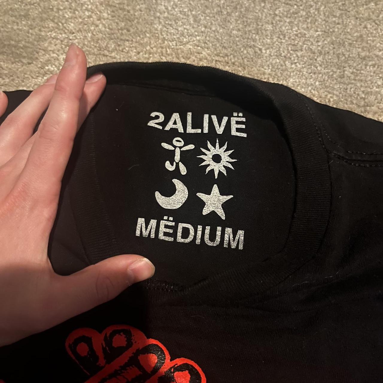 Yeat 2ALIVË Album Merch | Black and Red Handshake... - Depop