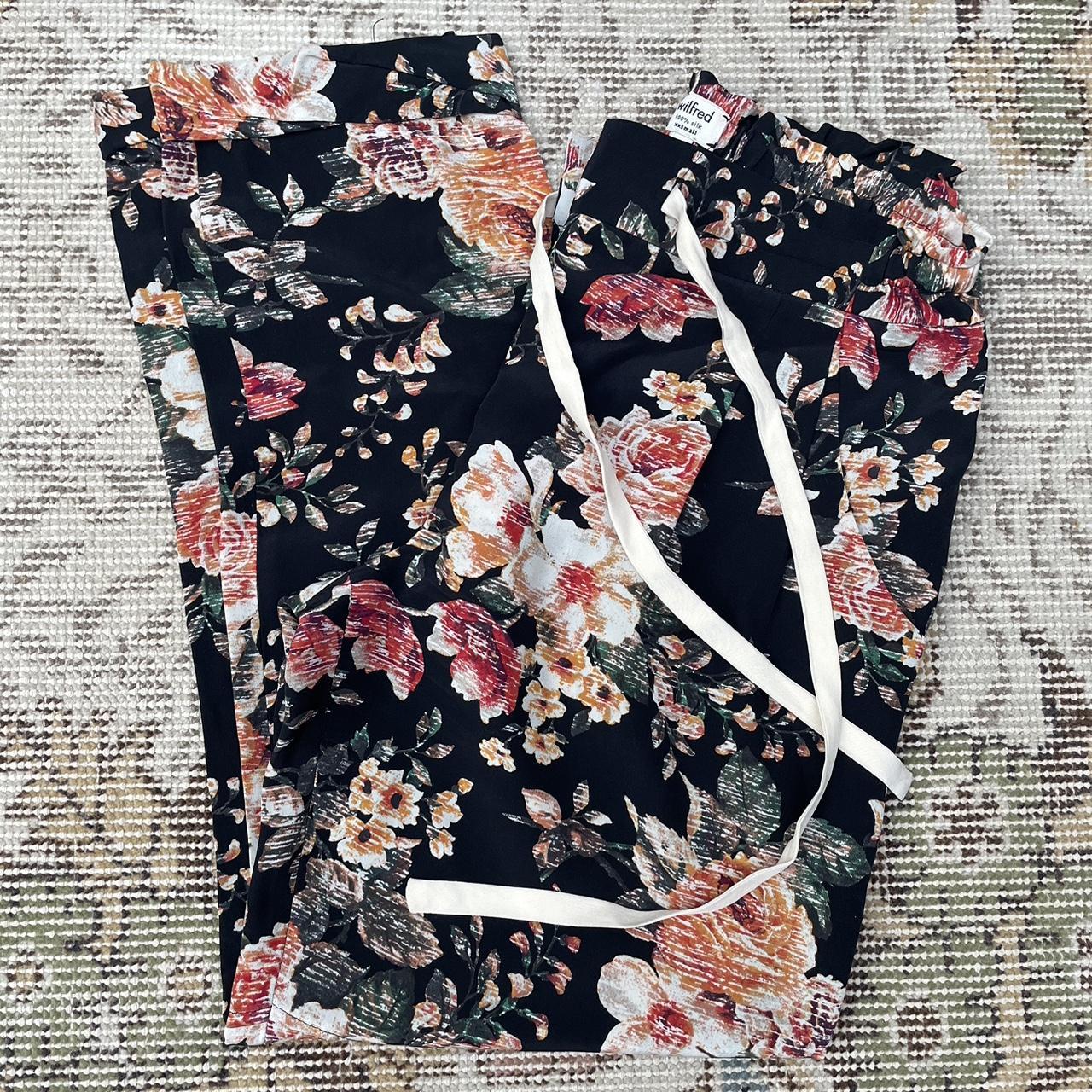 Aritzia Wilfred Marais Floral Silk Pants These... - Depop