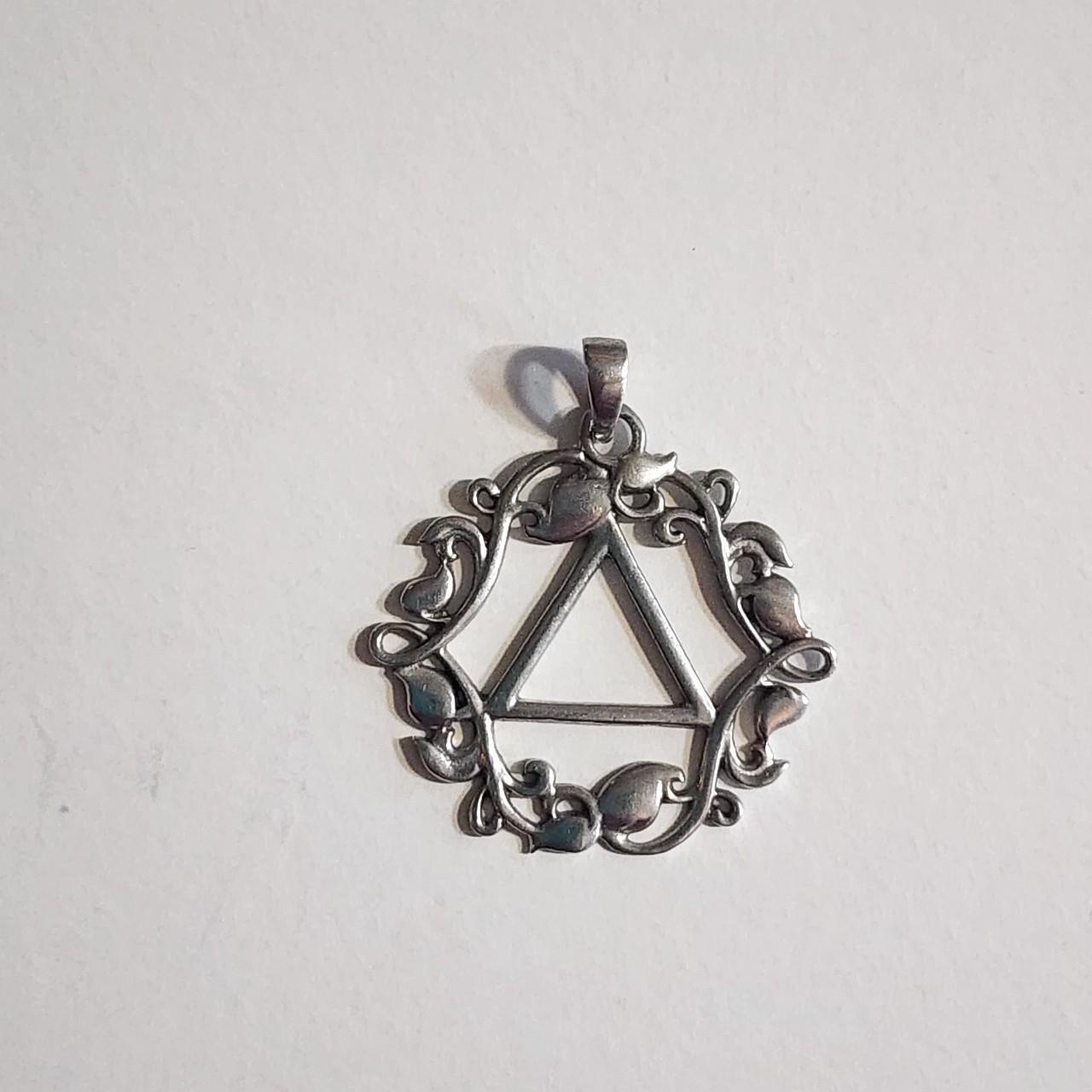 12 Step AA Necklace Pendant Sterling Silver Vines &... - Depop