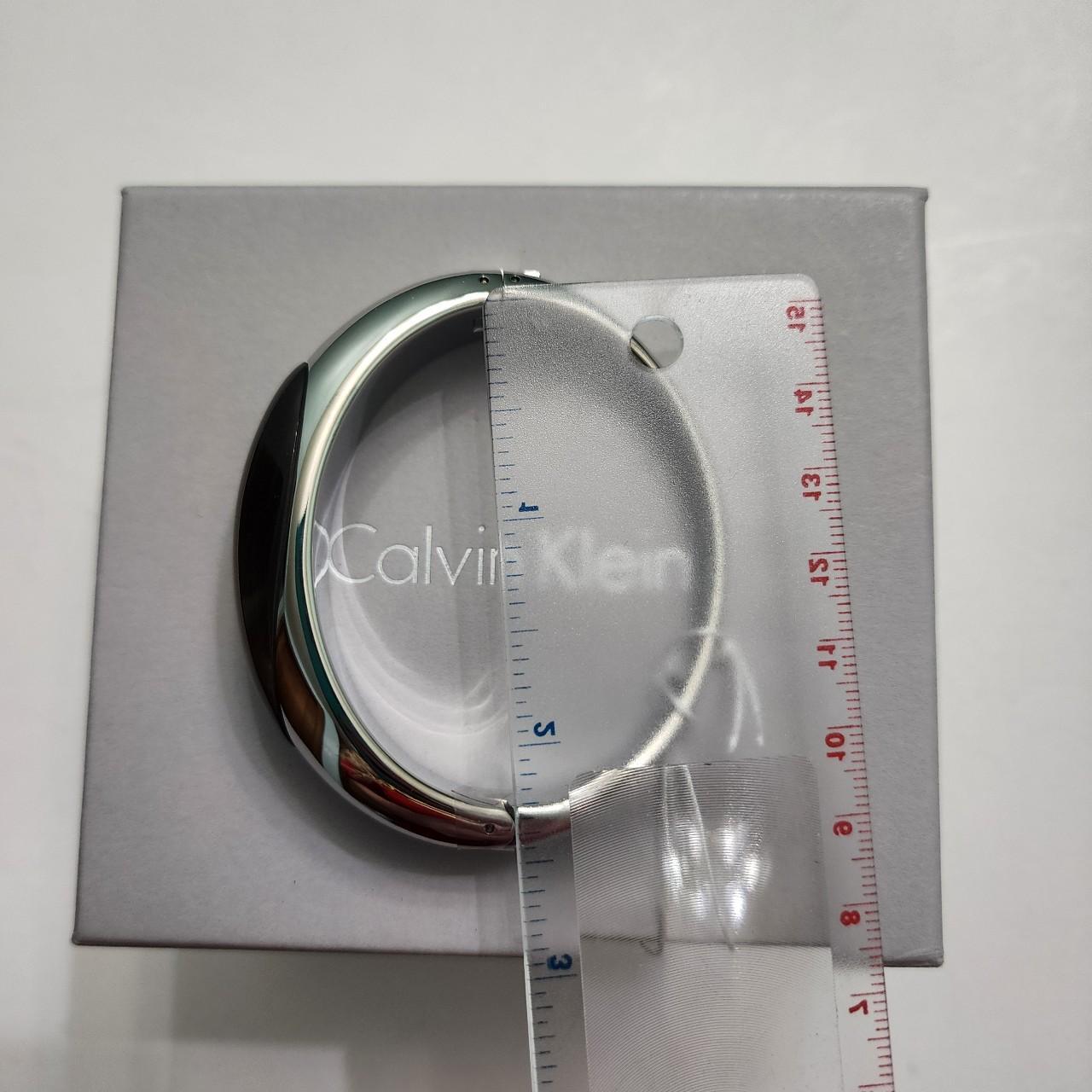 Calvin Klein Ellipse Hinged Bangle Bracelet #brown... - Depop