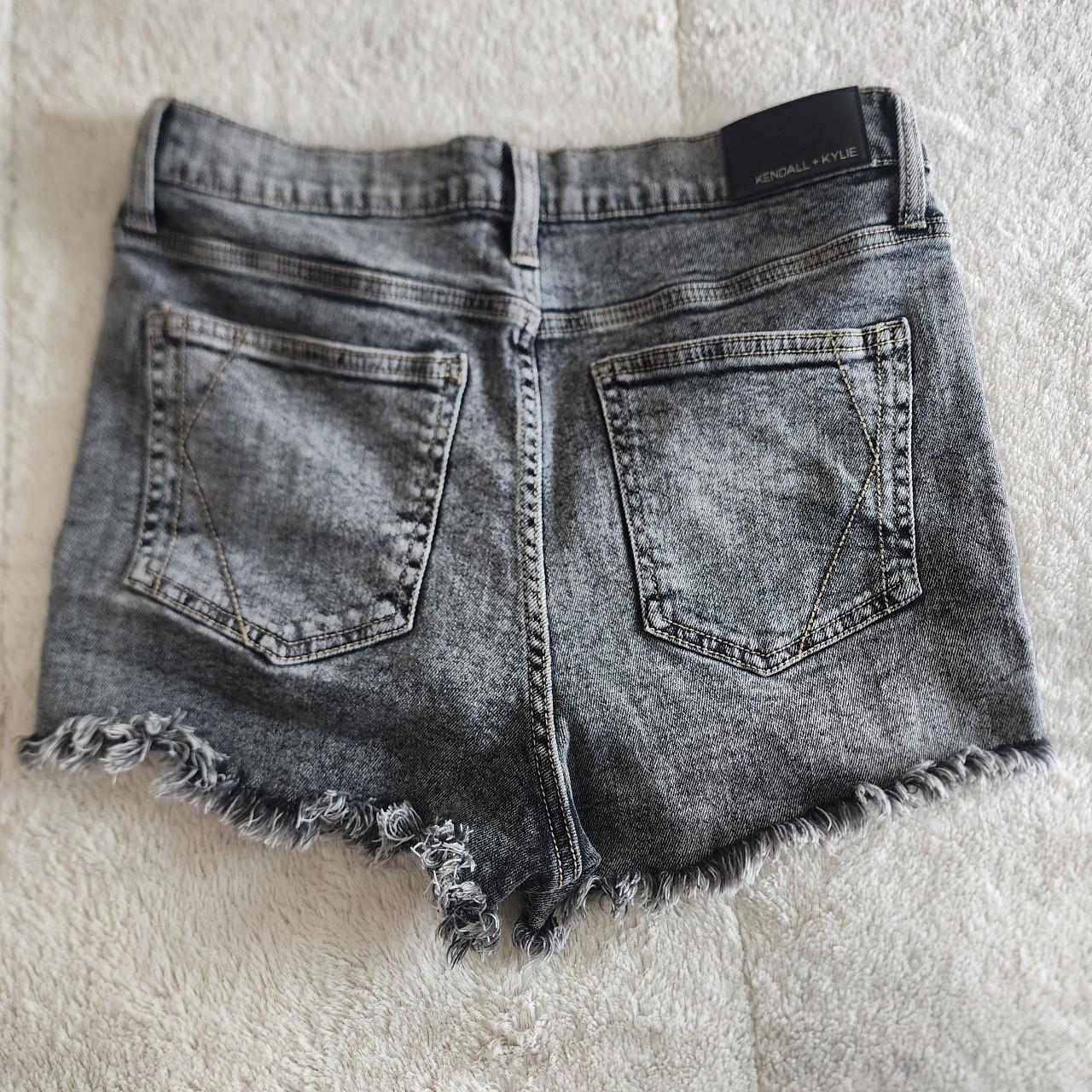 Kendall + Kylie The Drifter High Rise Jean Shorts... - Depop