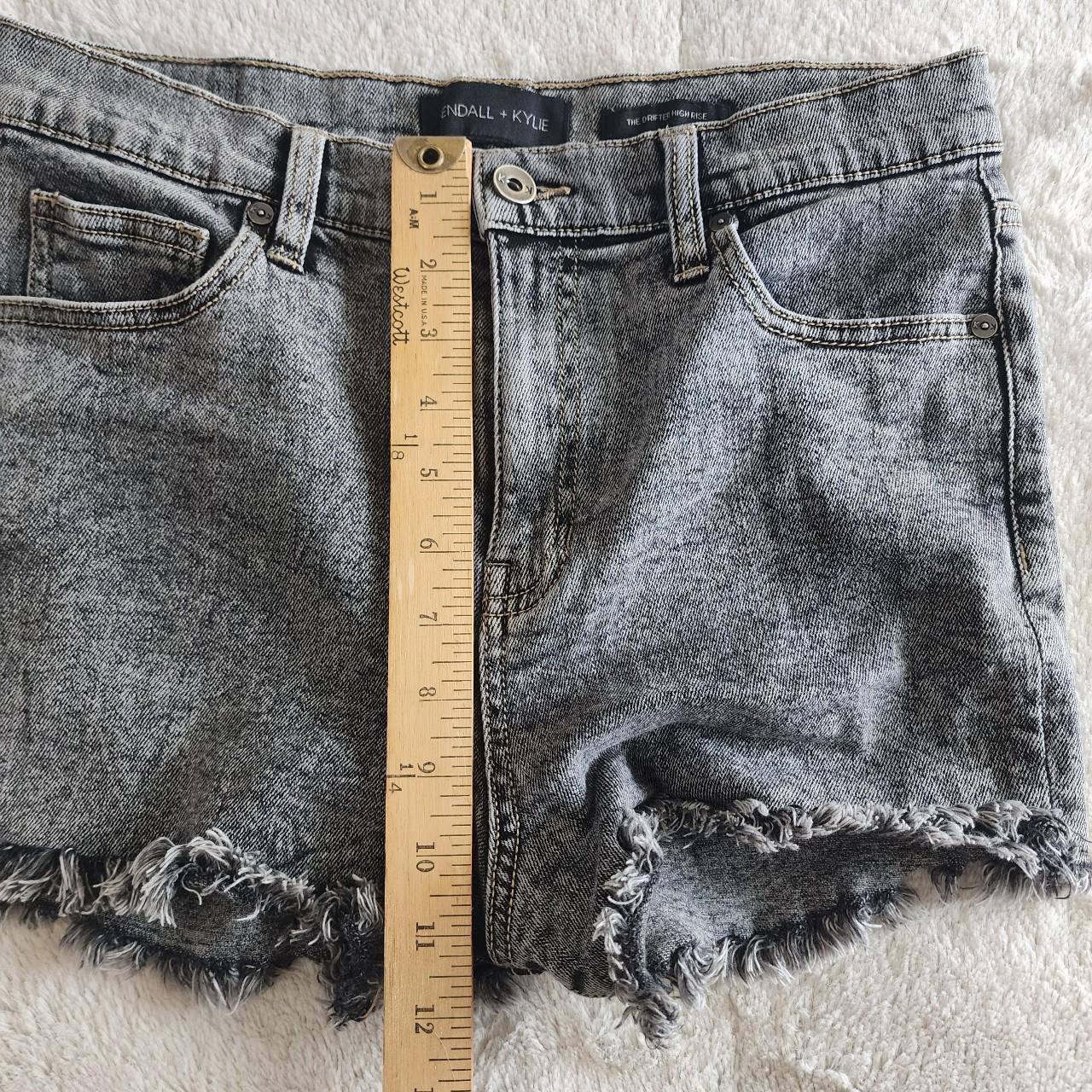 Kendall + Kylie The Drifter High Rise Jean Shorts... - Depop