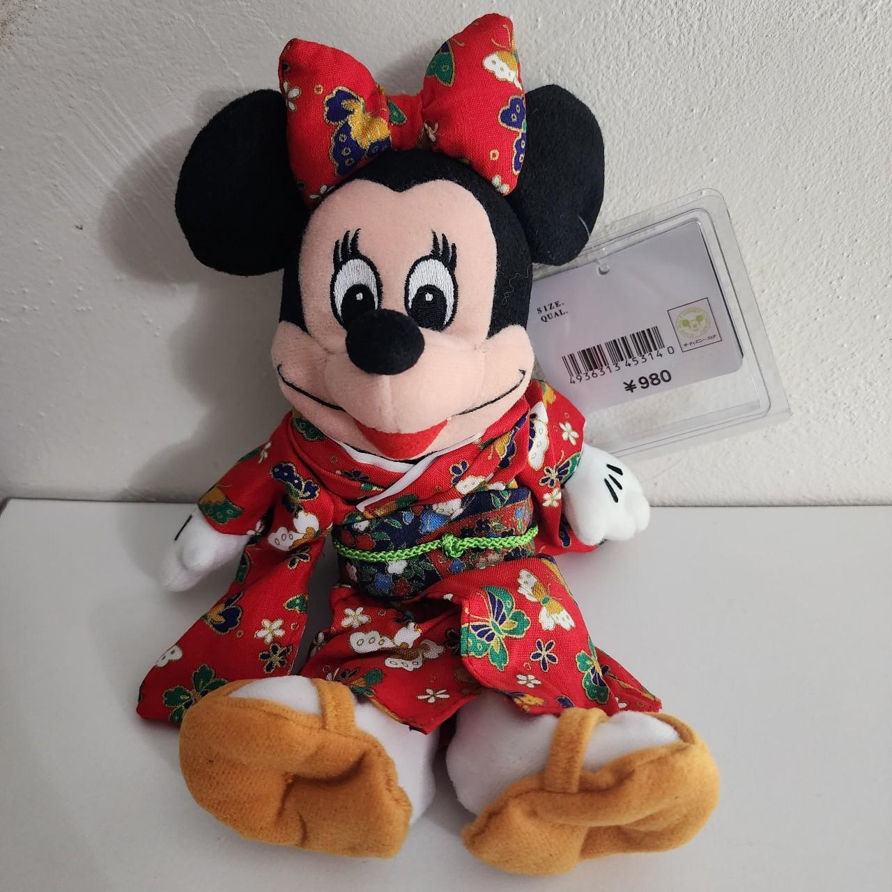 Disney Store Japan Minnie Mouse in Kimono Bean Bag... - Depop