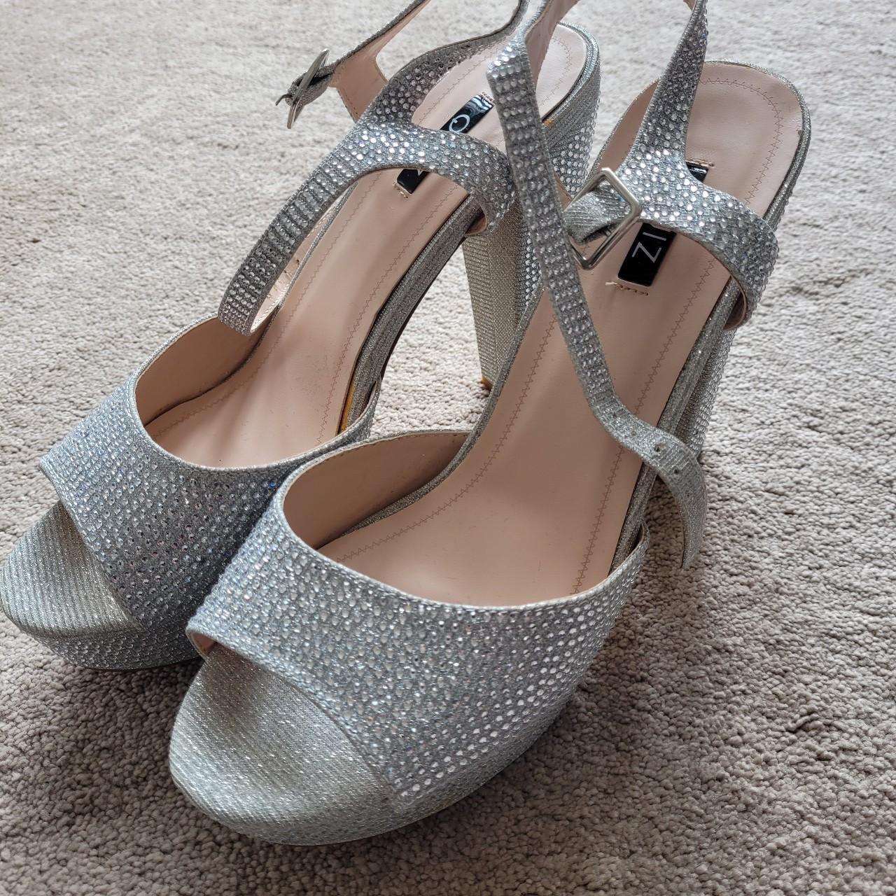 Quiz Women's Grey and Silver Footwear | Depop