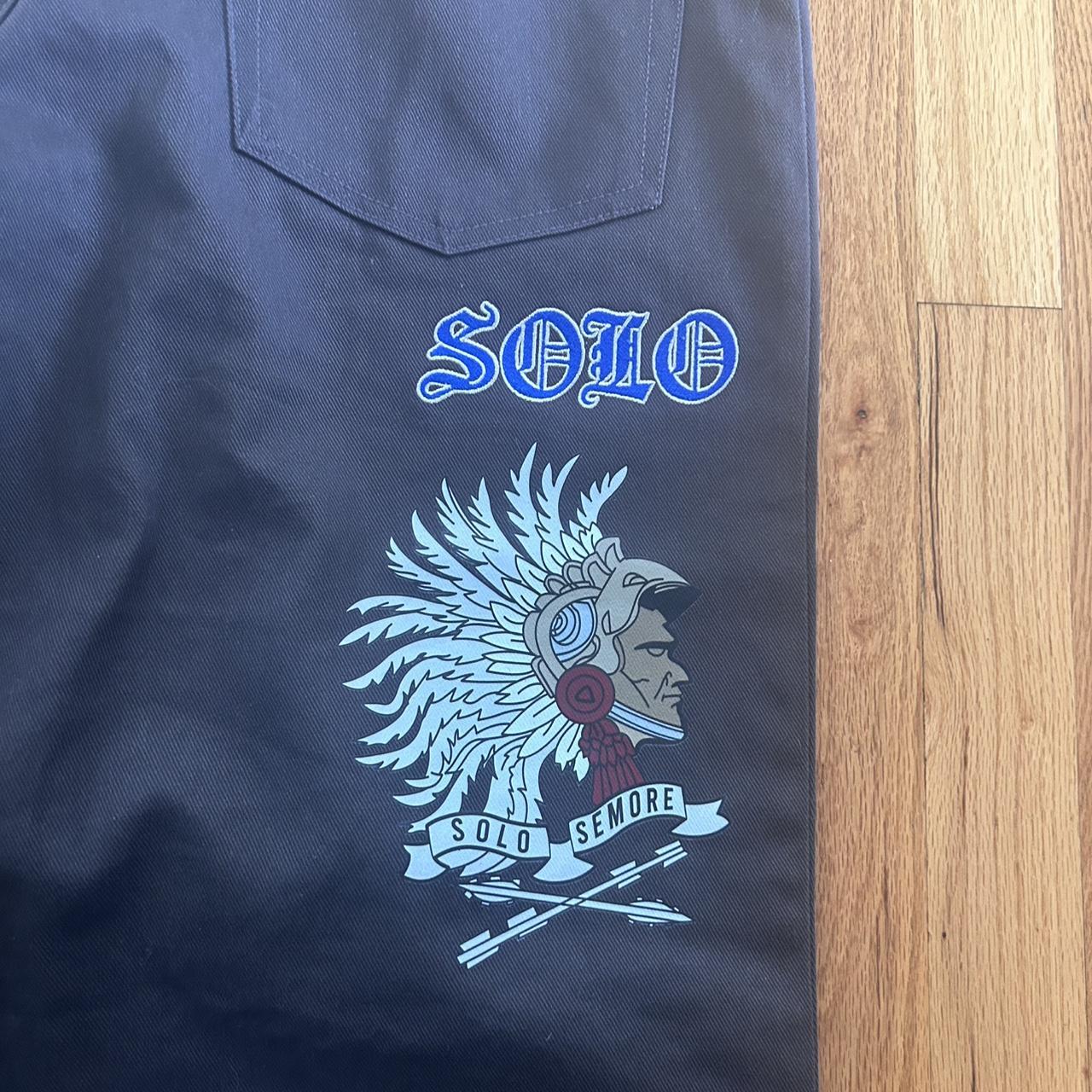 Hella baggy jnco like solo moto native America in... | Depop