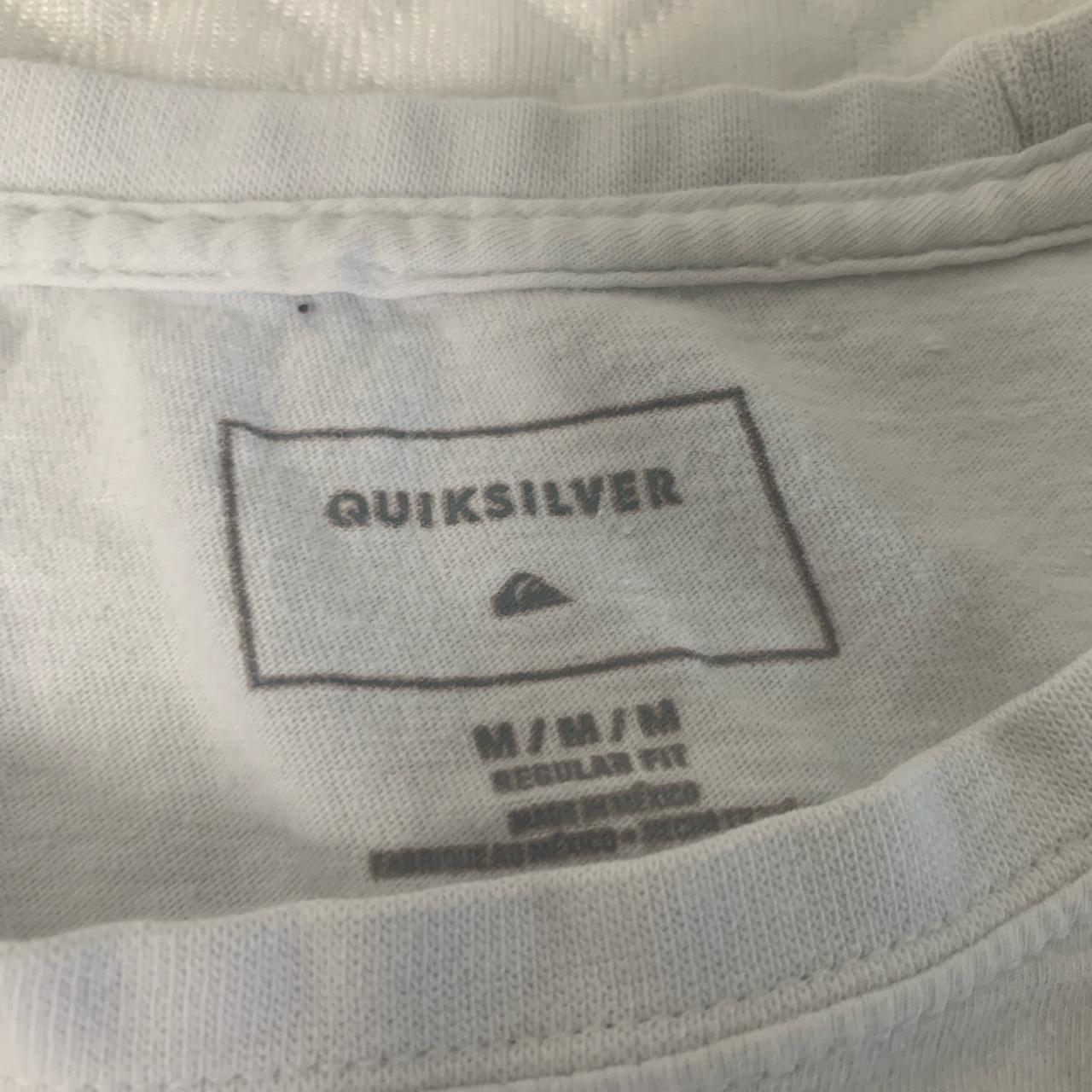 QuickSilver Shirt with Cool graphic on back... - Depop