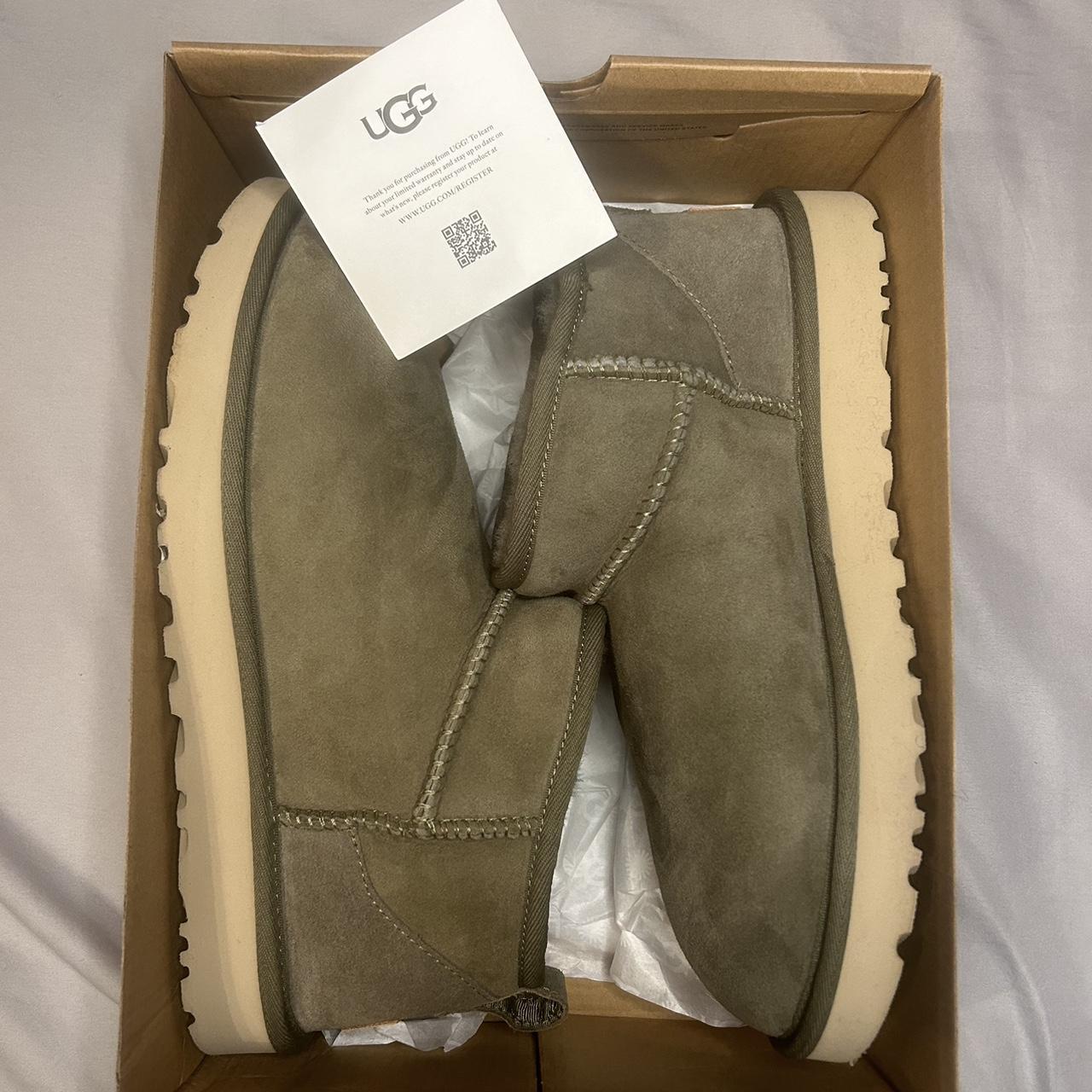2020 UGG Classic Ultra Mini in khaki green - a... - Depop