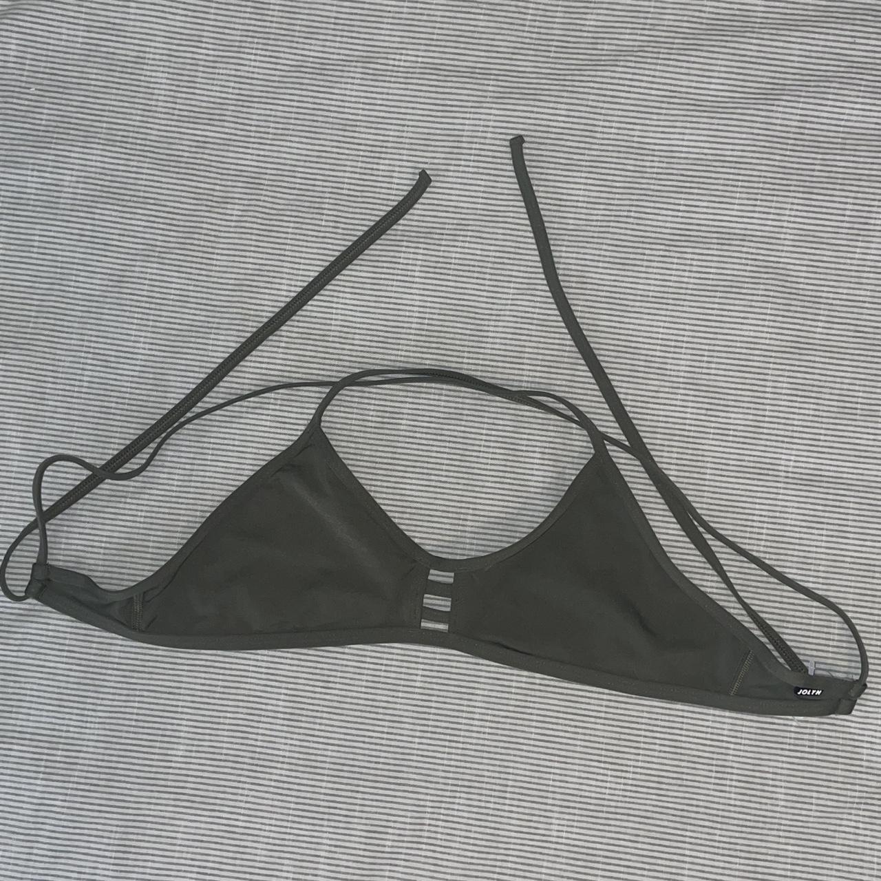 Jolyn: Army green tomcat bikini top. Size XL but if... | Depop
