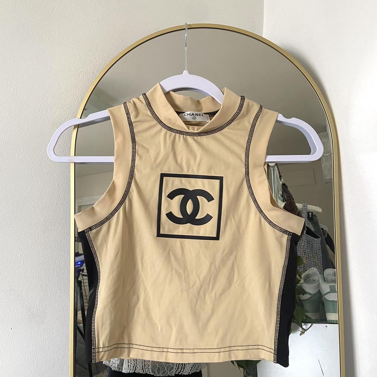 Vintage Chanel top🍂 #y2k #chanel #vintagechanel -... - Depop