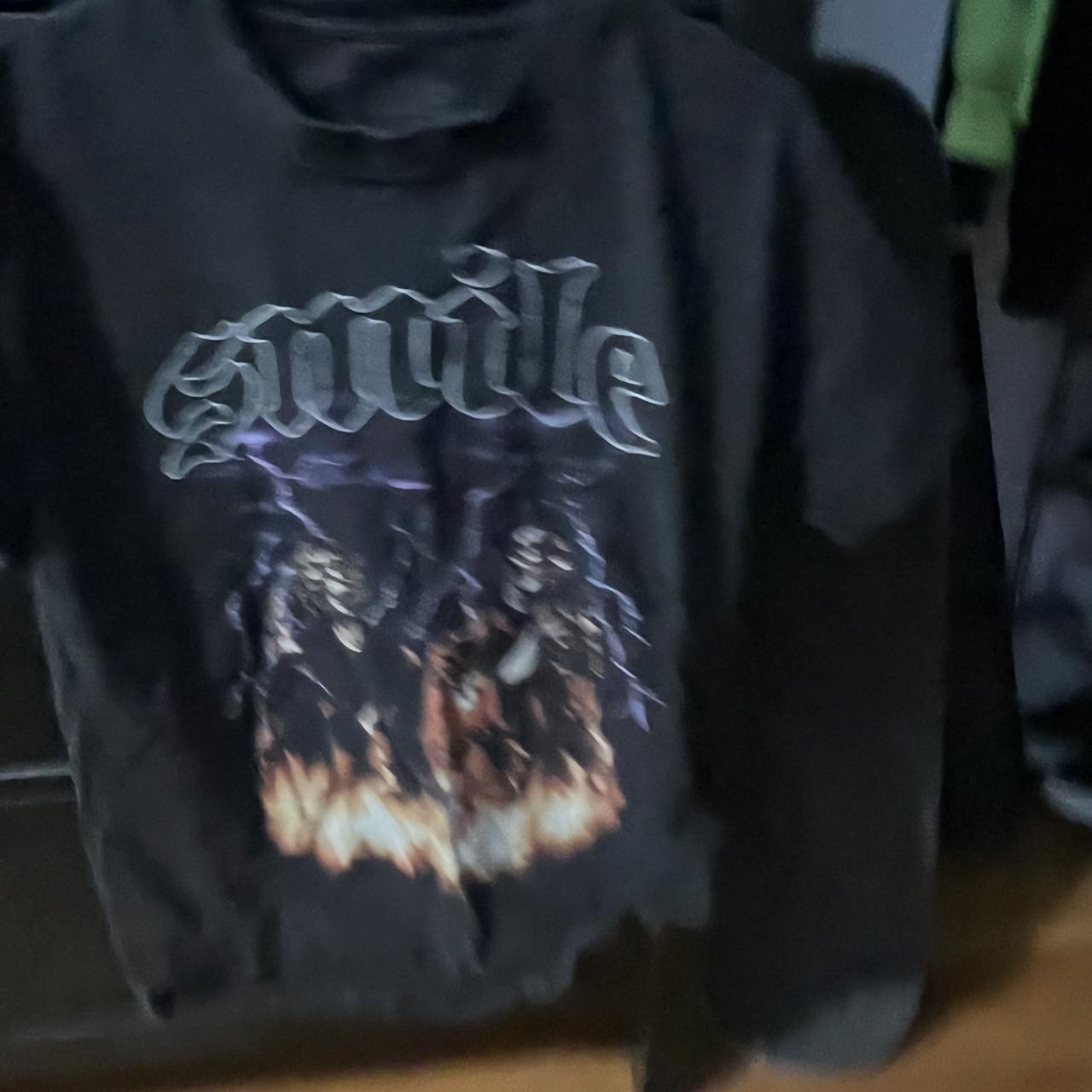 Weeknd X juice wrld SMILE COLLAB MERCH TEE SIZE... - Depop