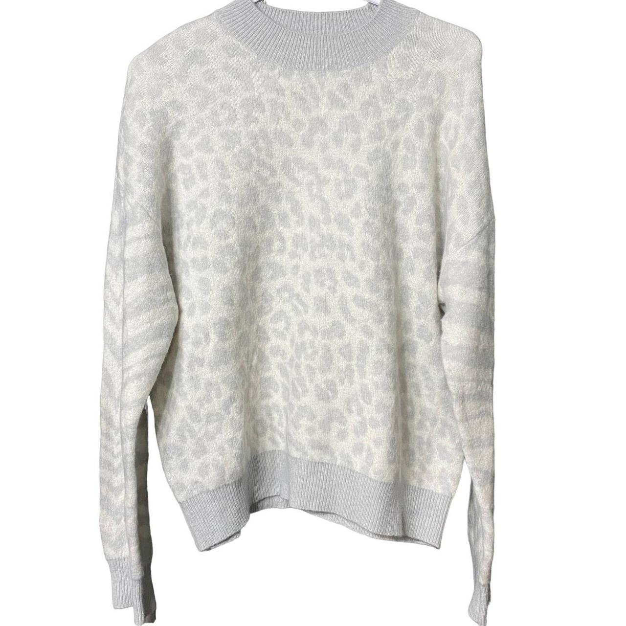 Rails Sweater Ivory Grey Mixed Animal Lana Leopard... - Depop