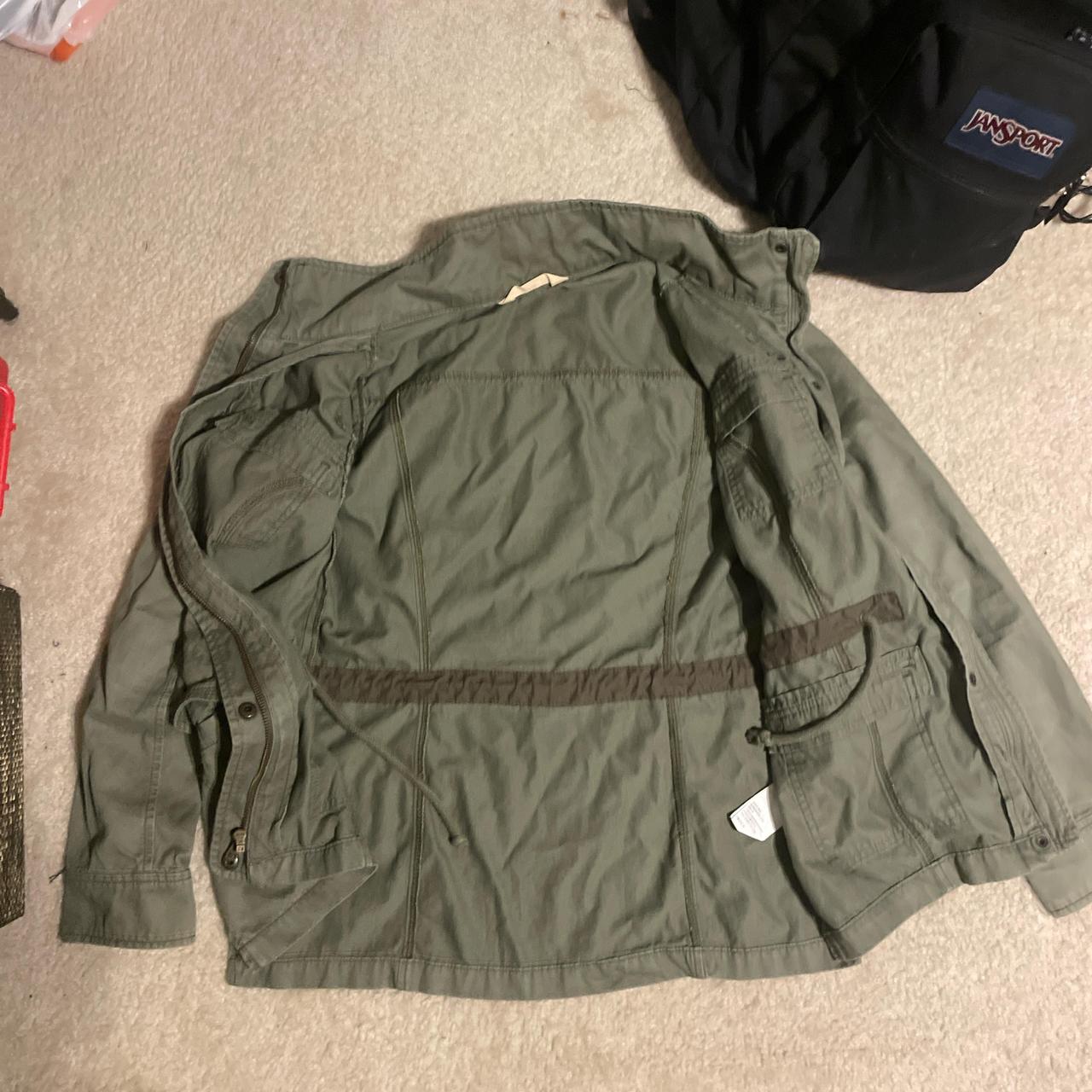 Green and khaki lightweight jacket #jacket... - Depop