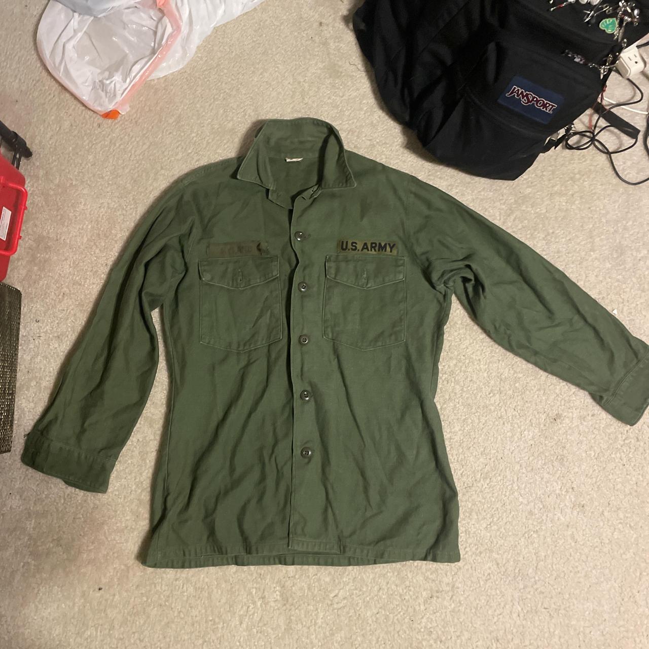 Real green vintage military shirt #army #vintage - Depop