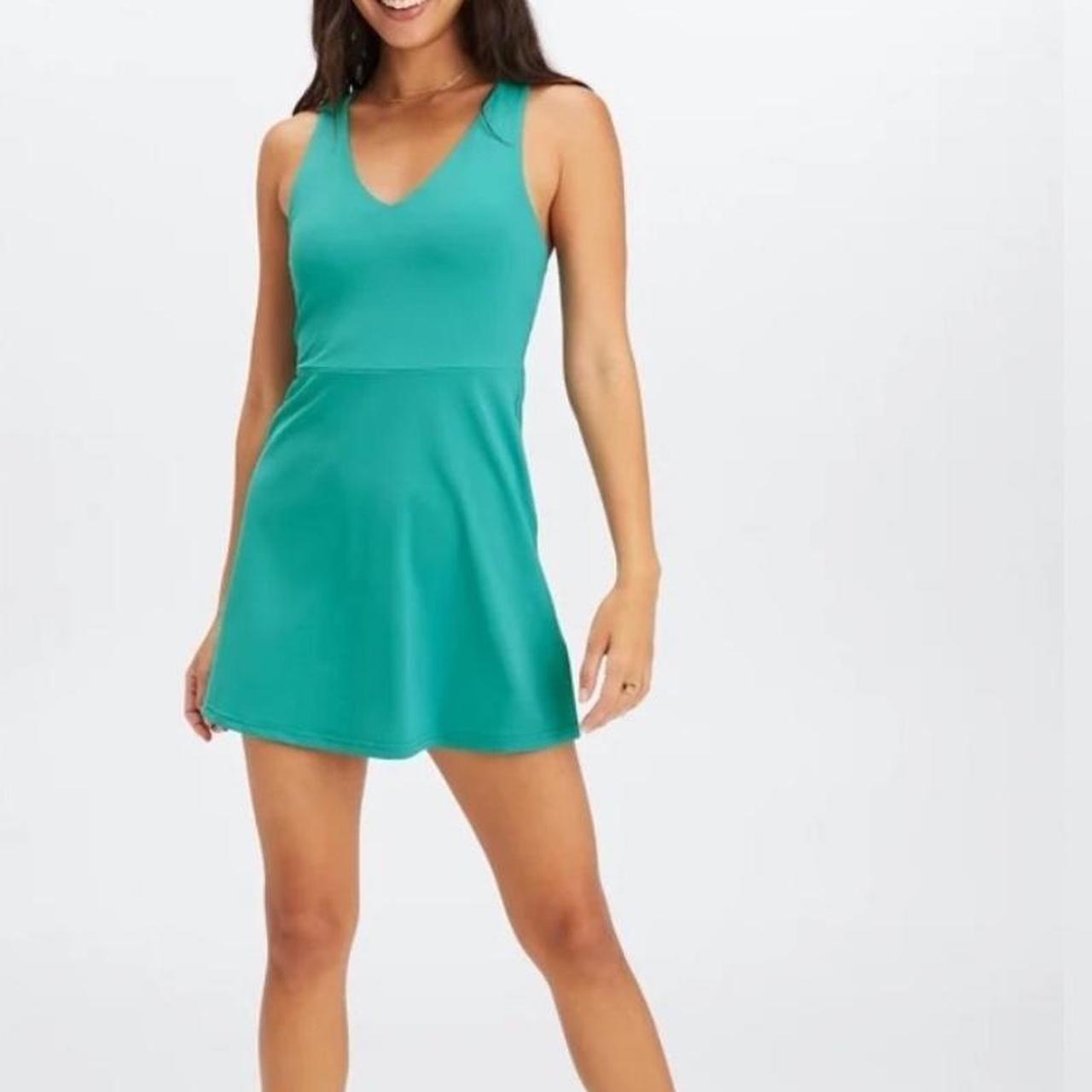 Fabletics tennis dress! In a cute & bright teal... - Depop