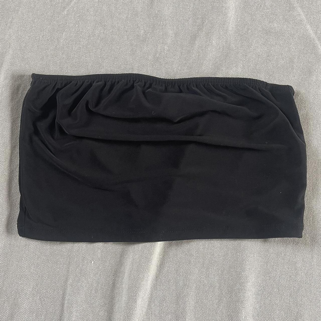 pretty little thing black tube top! very short and... - Depop