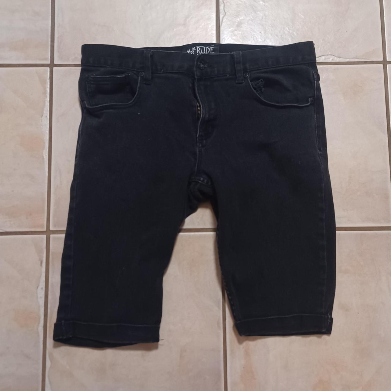 Rude brand Jean shorts from Hot Topic. They are... - Depop