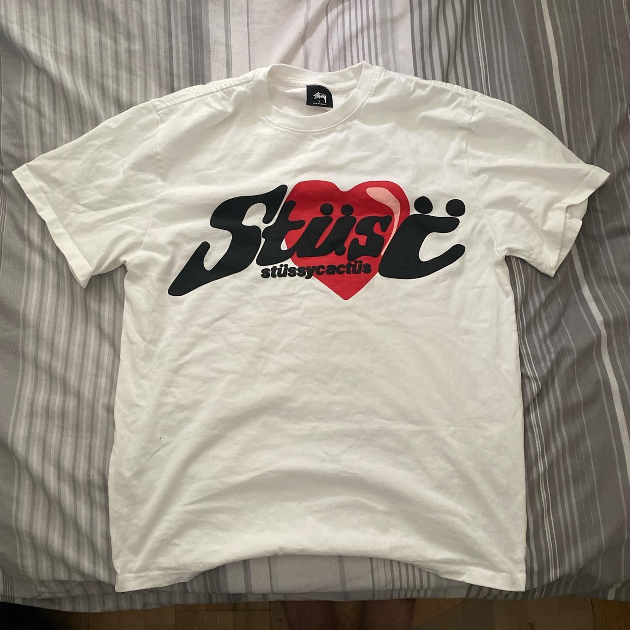 stussy x cpfm tee in white small DEADSTOCK FITS... - Depop