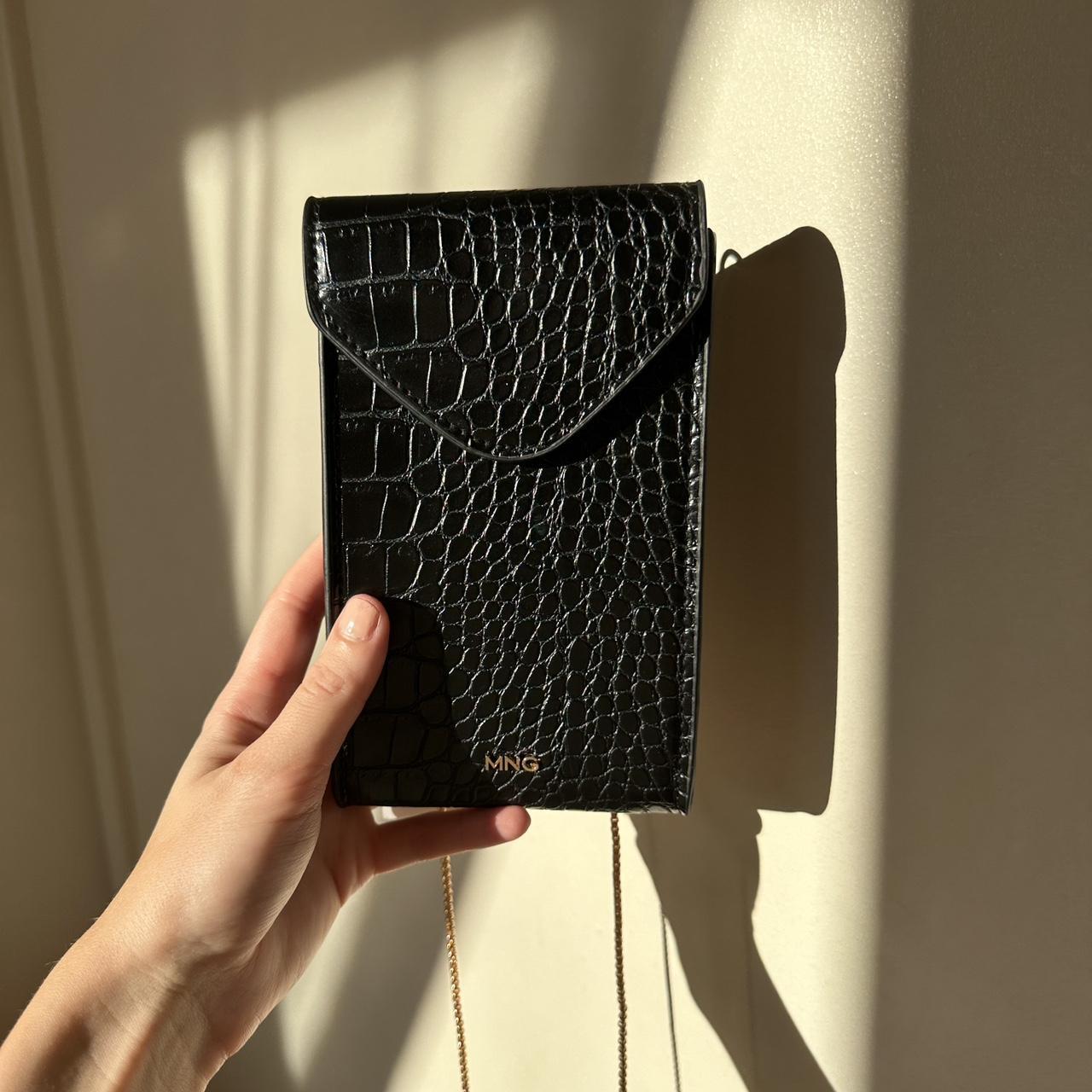 MANGO phone holder with gold strap... | Depop