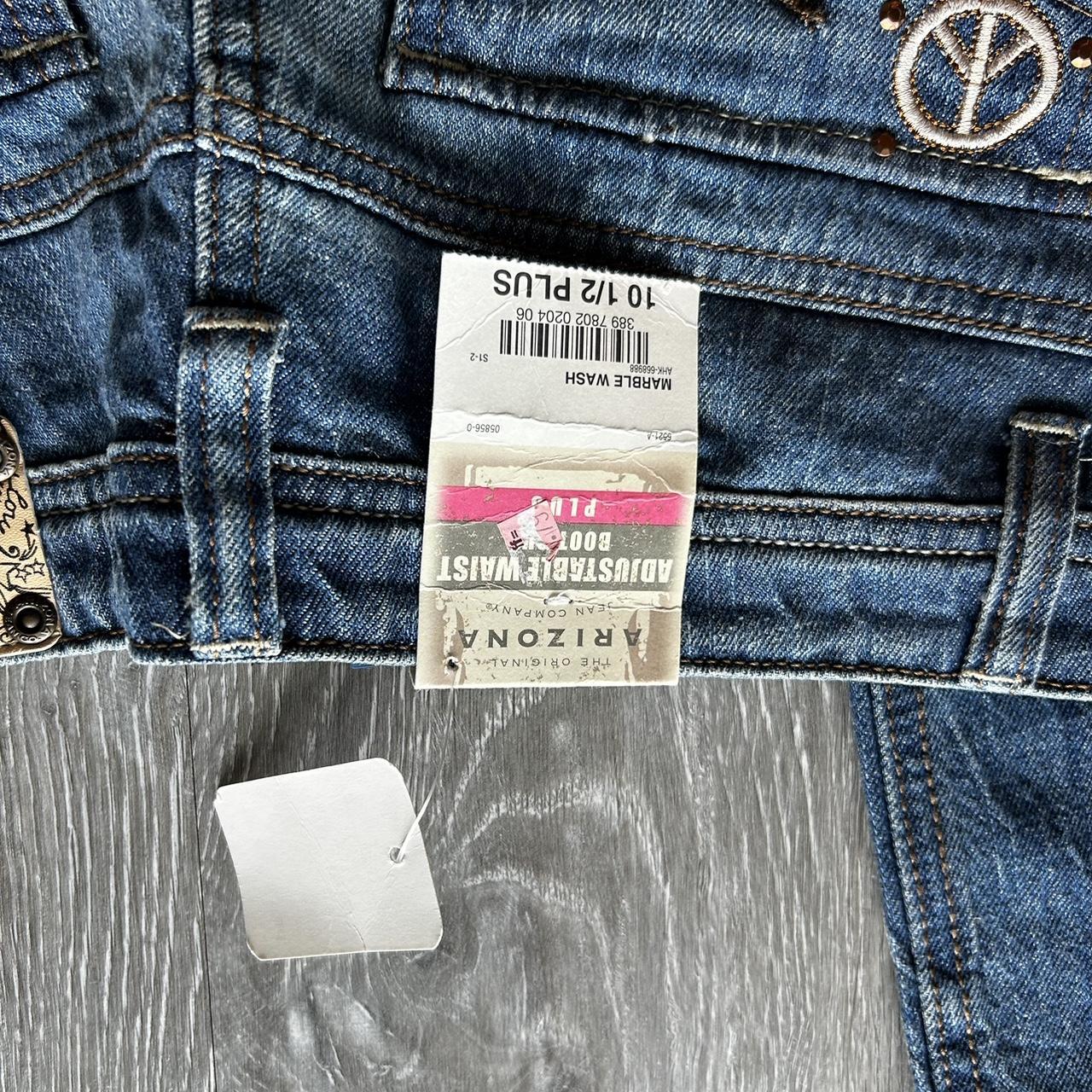 deadstock arizona peace sign jeans for a 28” waist... | Depop