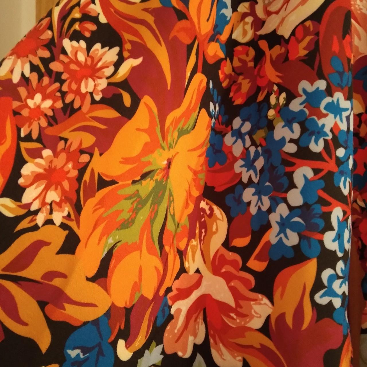 Beautiful red + orange maxi dress. Size 10. Never... - Depop