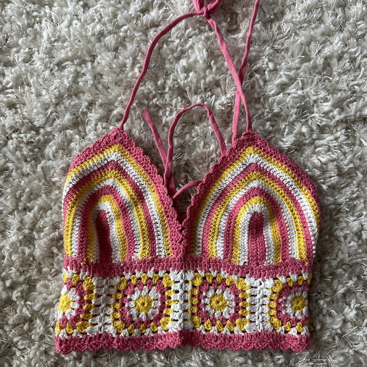 Princess Polly Crochet top size XS/S worn once - Depop