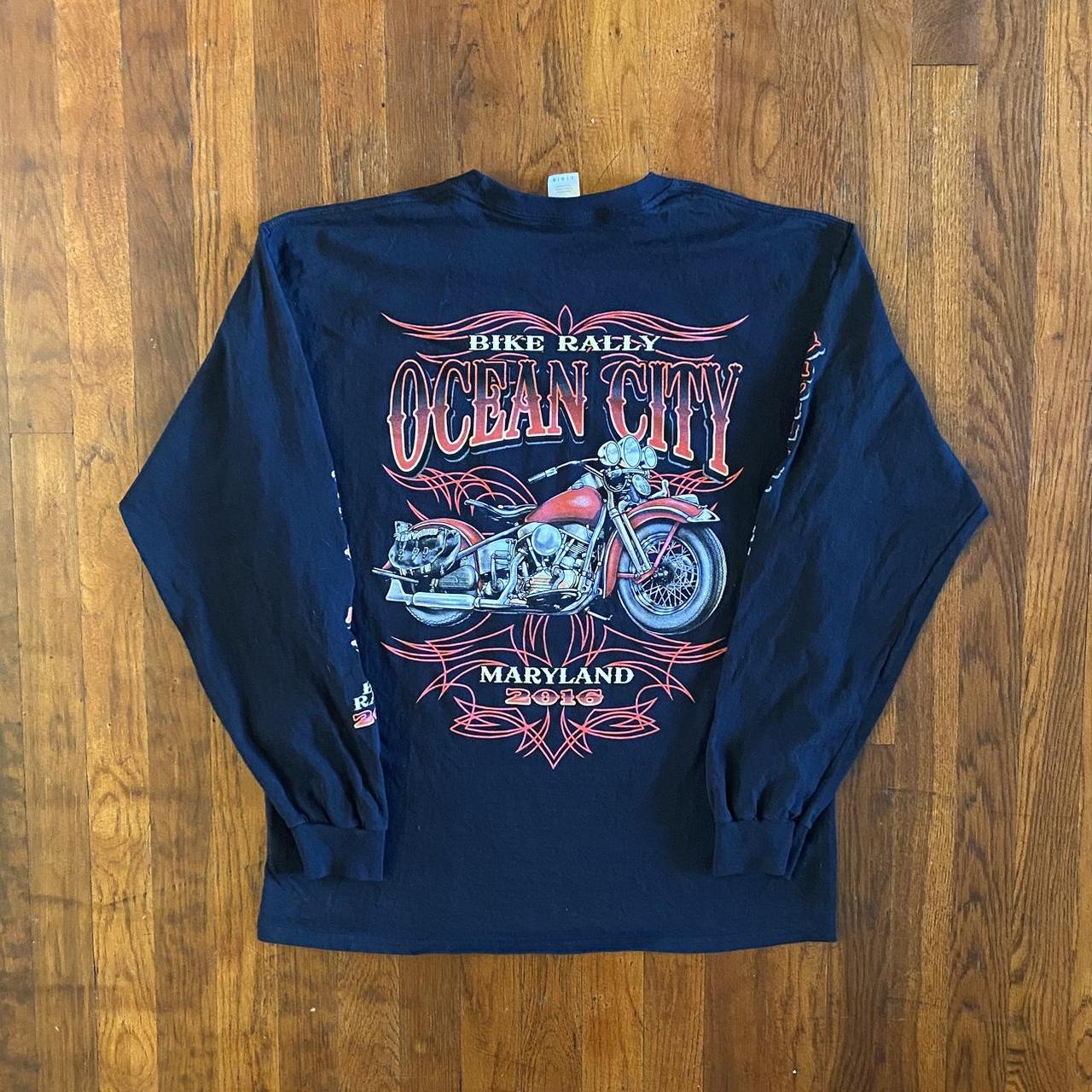 Motorcycle Shirt. Dope OCMD Bike Rally long sleeve... - Depop