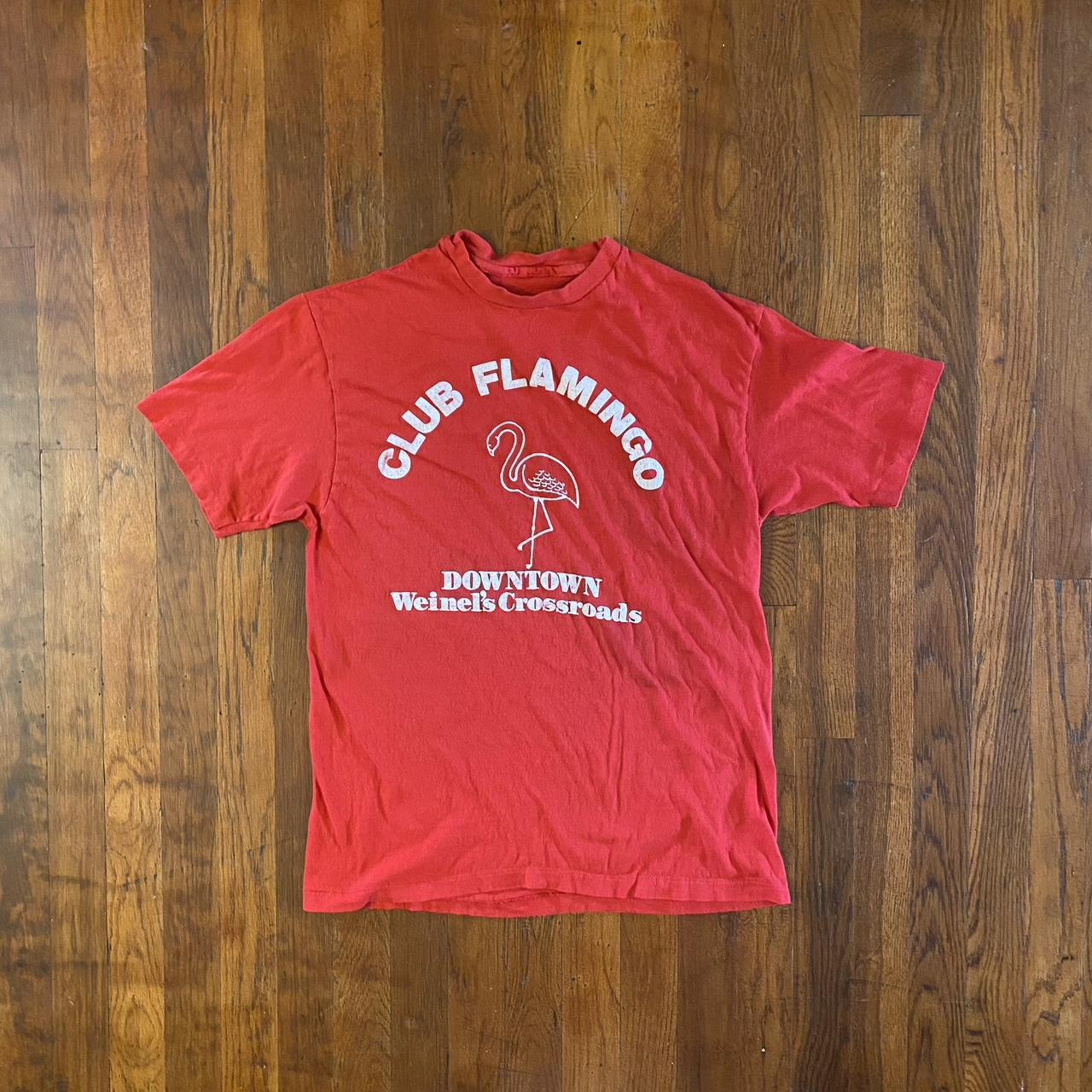 Vintage Destination Shirt. Dope Club Flamingo... - Depop
