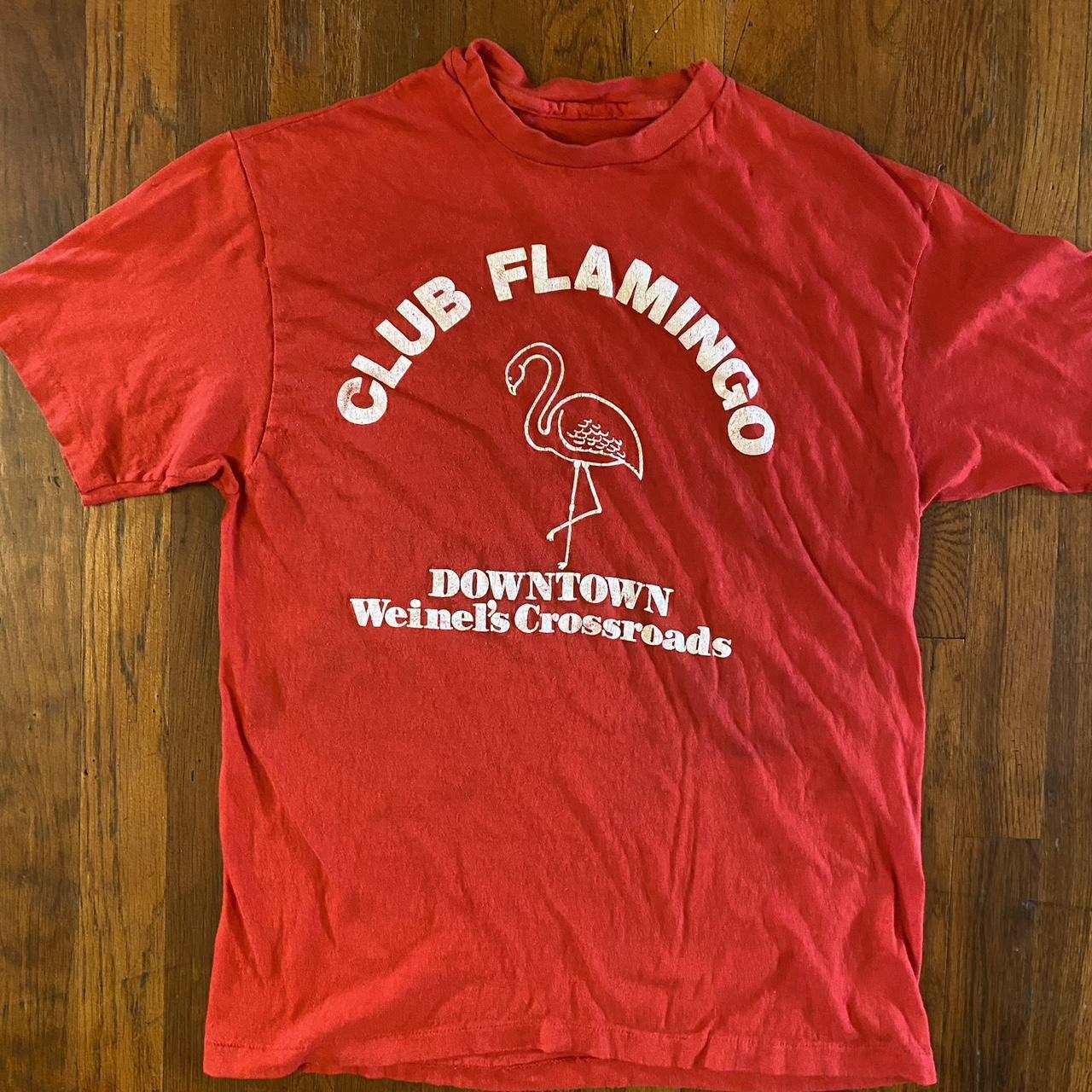 Vintage Destination Shirt. Dope Club Flamingo... - Depop
