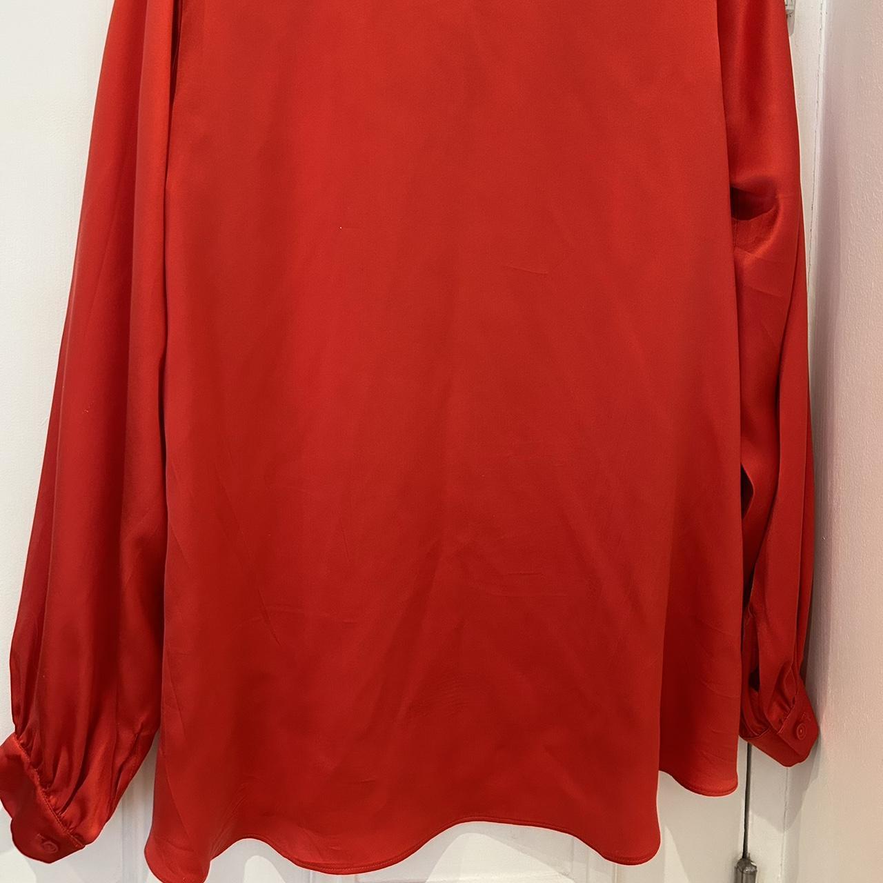 Beautiful 100% silk red blouse bought from a... - Depop