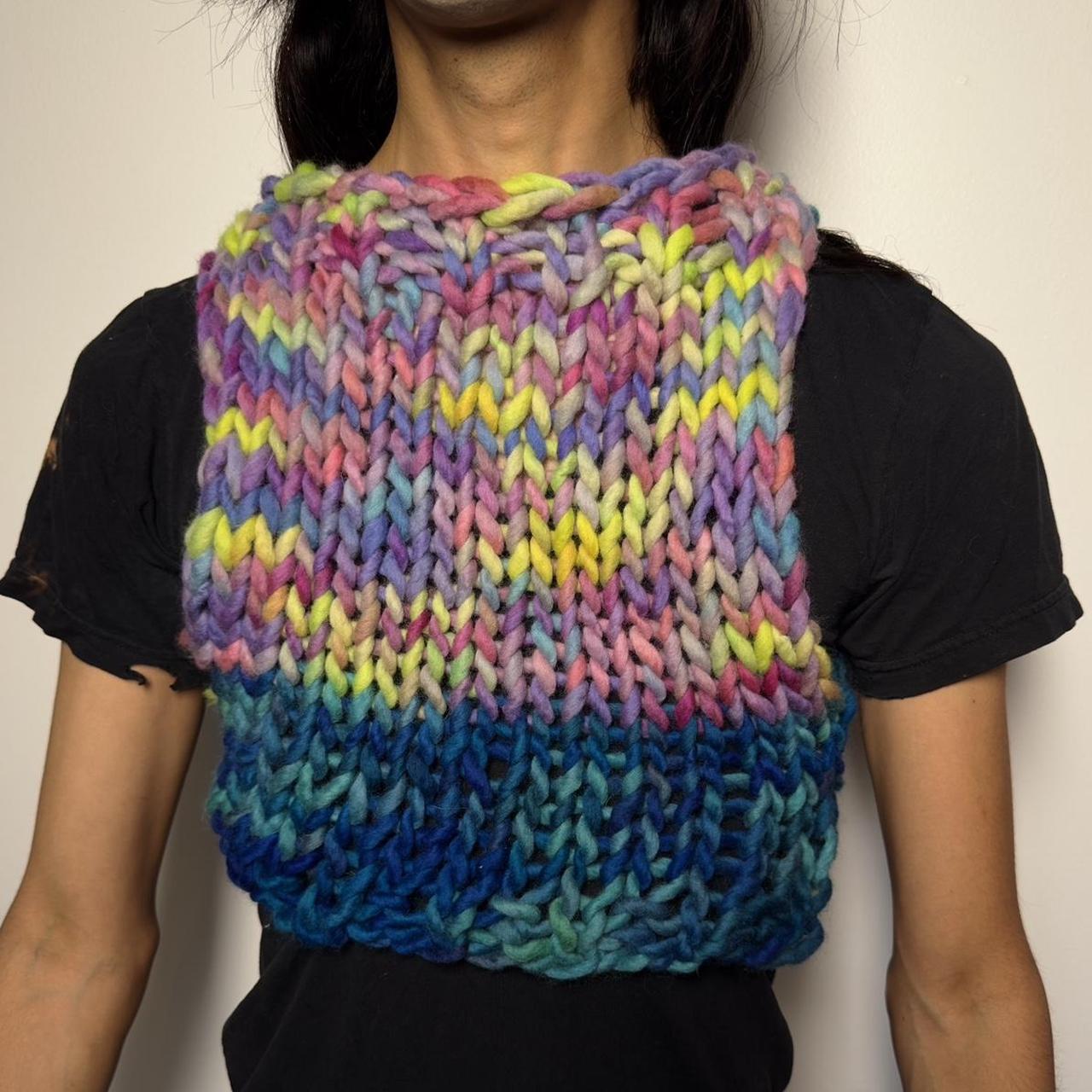 Festival Crop Top Subversive Binder Knit Tank... - Depop