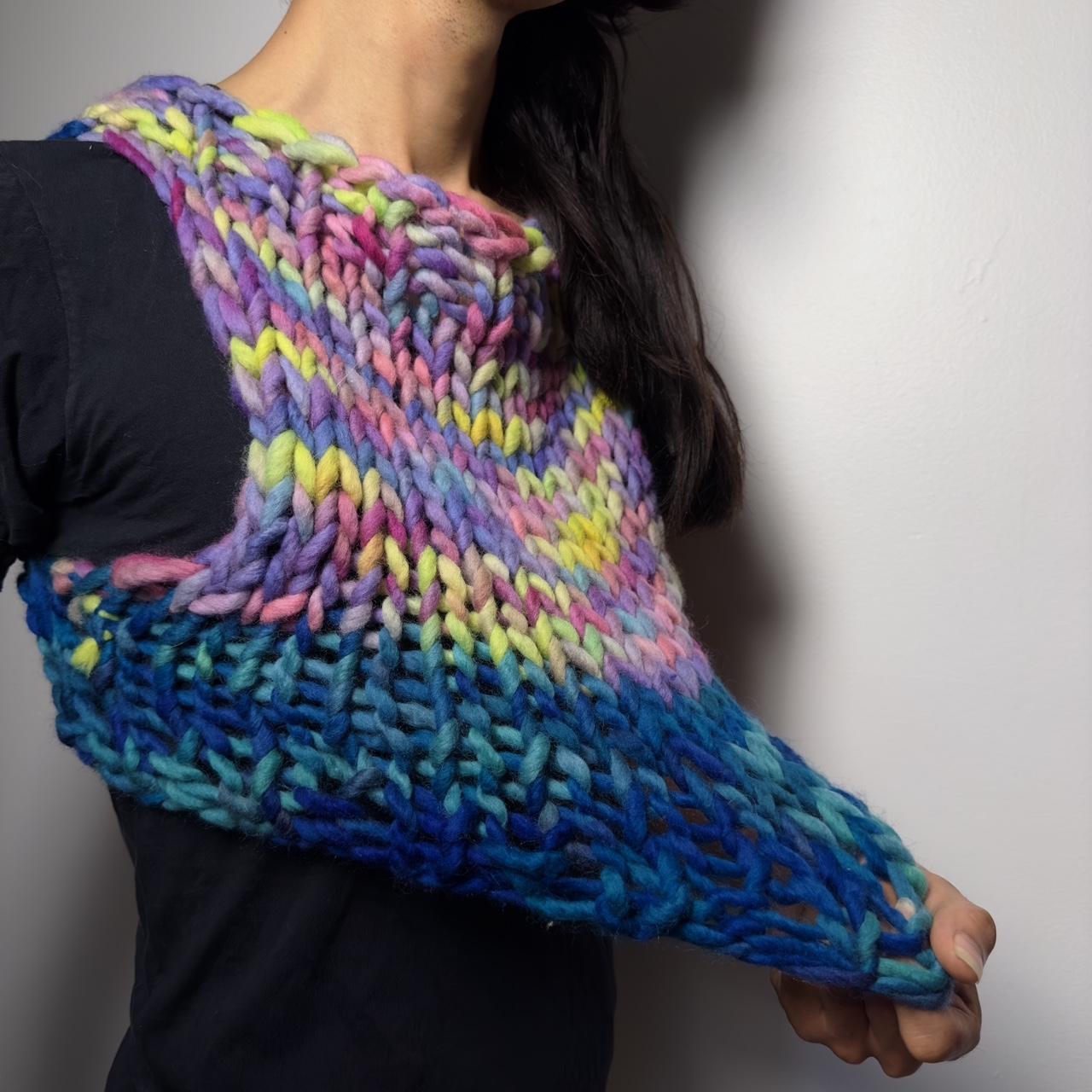 Festival Crop Top Subversive Binder Knit Tank... - Depop