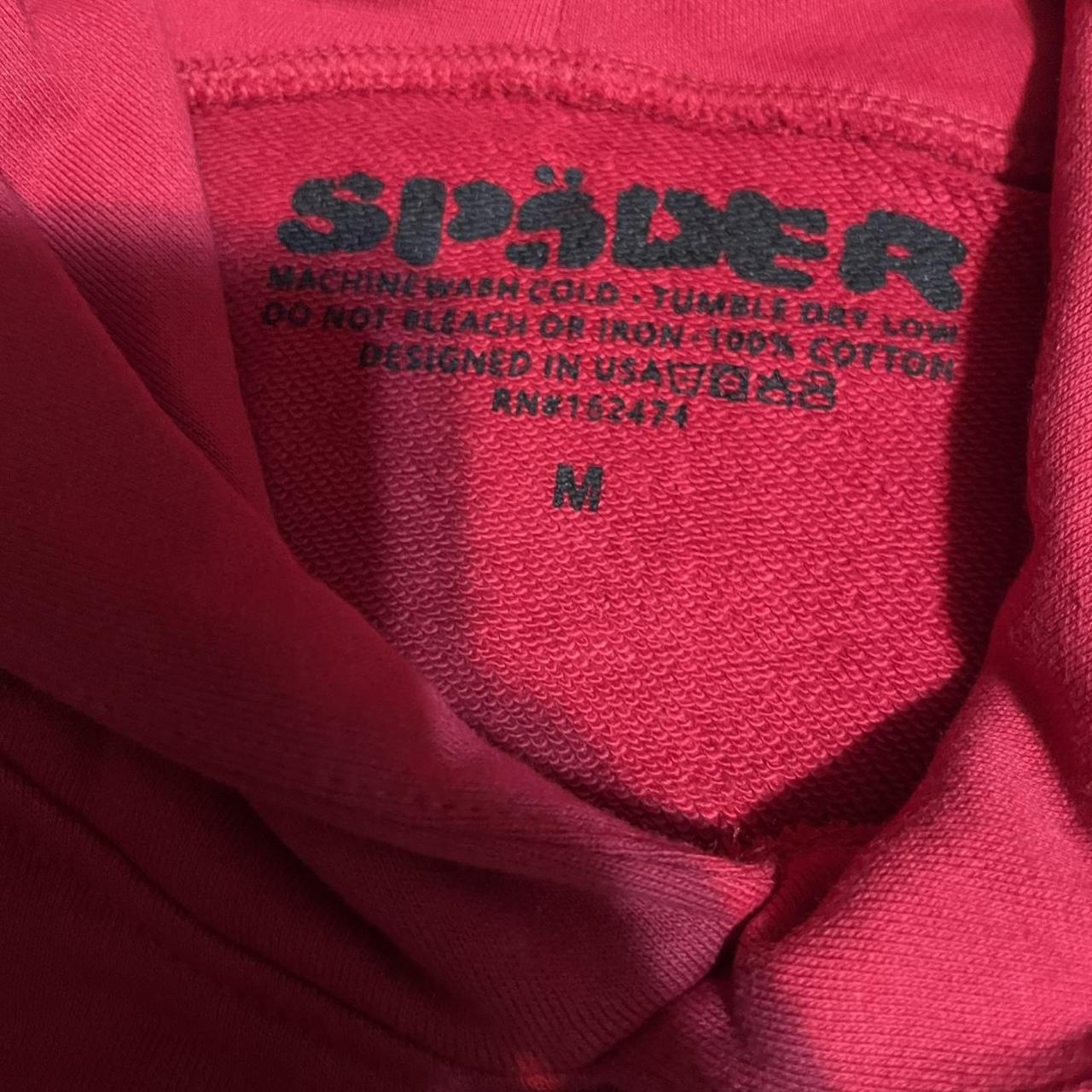 Red Sp5der hoodie Never worn Brand new DM me to... - Depop