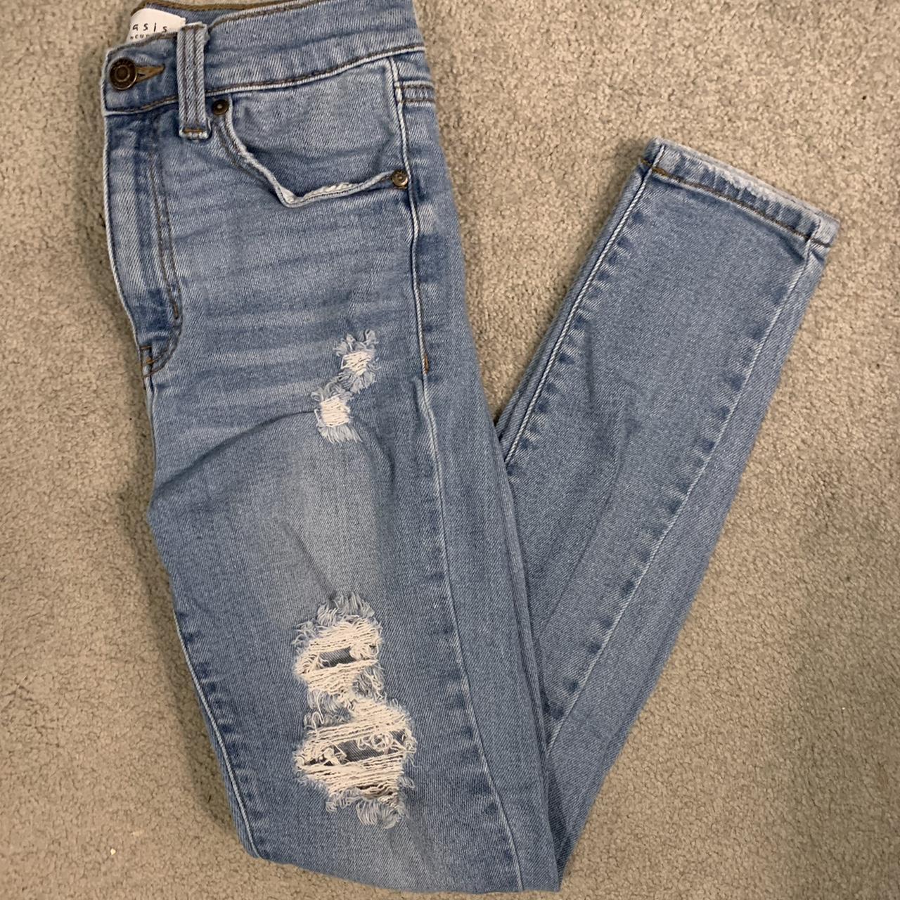Oasis brand ripped skinny jeans - Depop