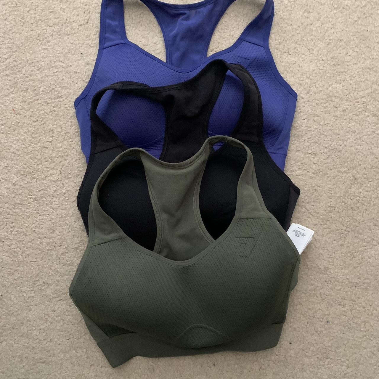 3 piece gymshark sports bras Selling ALL 3 together... - Depop