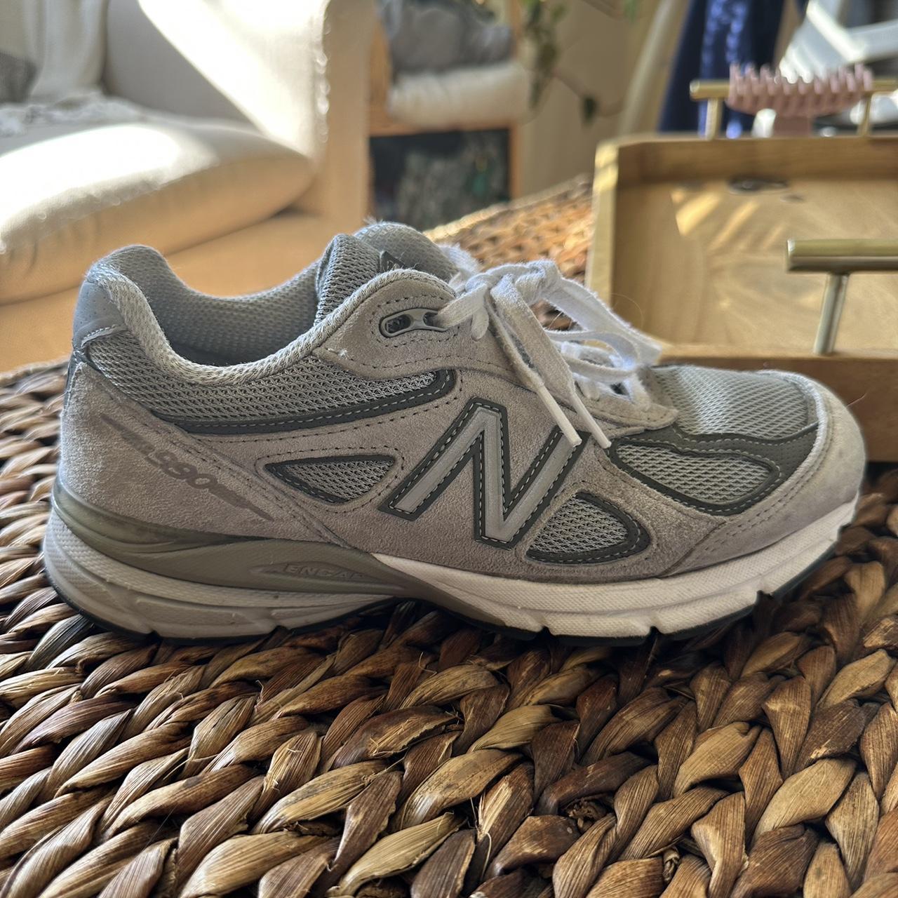 Grey New Balance 990 - Made in the USA - Worn... - Depop