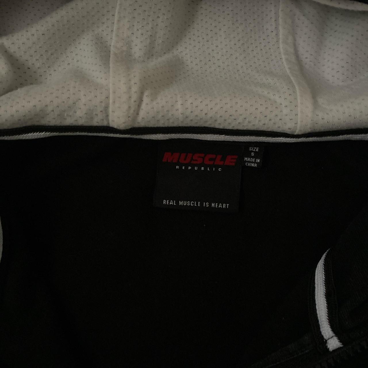 Gym zip-up hoodie Brand: Muscle Republic Size: S -... - Depop