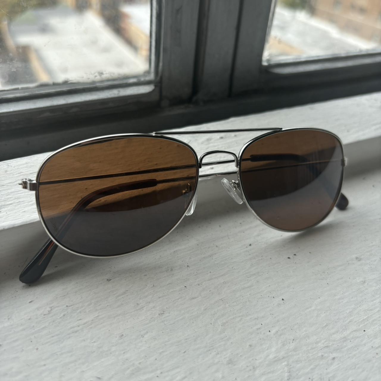 Brown lens aviator sunglasses #aviators #sunglasses - Depop