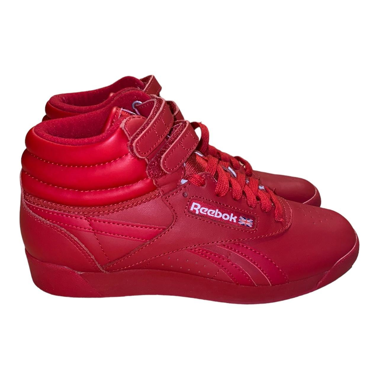 NEW Reebok Red Freestyle Hi Size 6.5 Approximately... - Depop