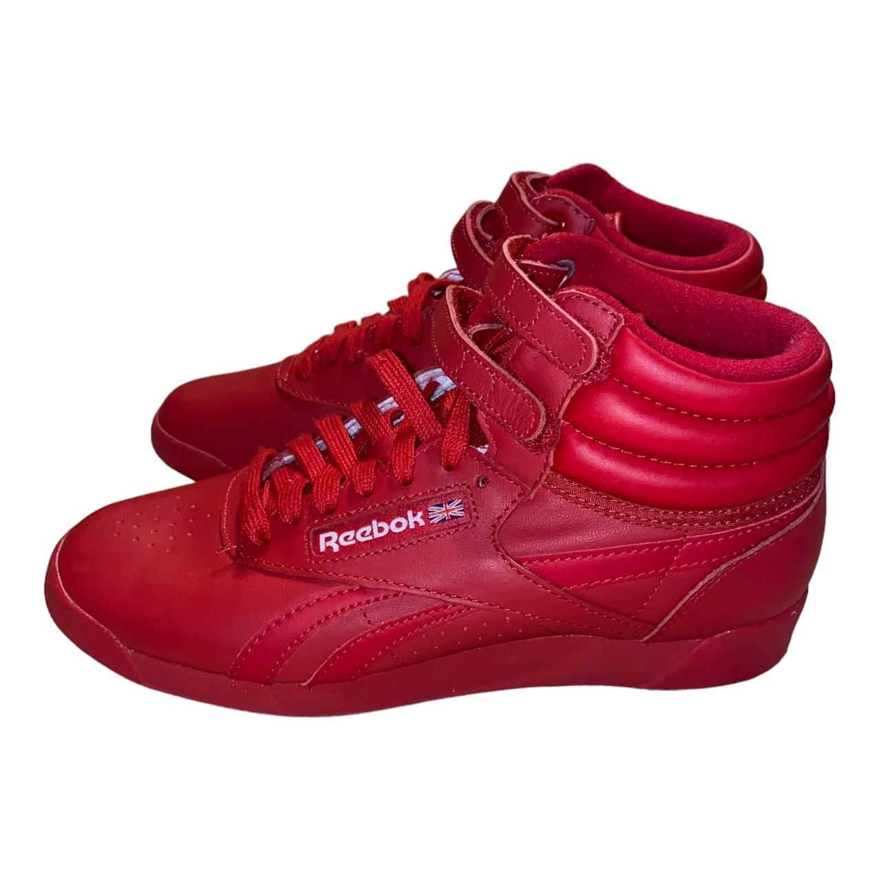 NEW Reebok Red Freestyle Hi Size 6.5 Approximately... - Depop