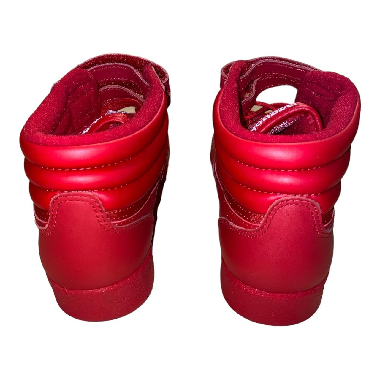 NEW Reebok Red Freestyle Hi Size 6.5 Approximately... - Depop