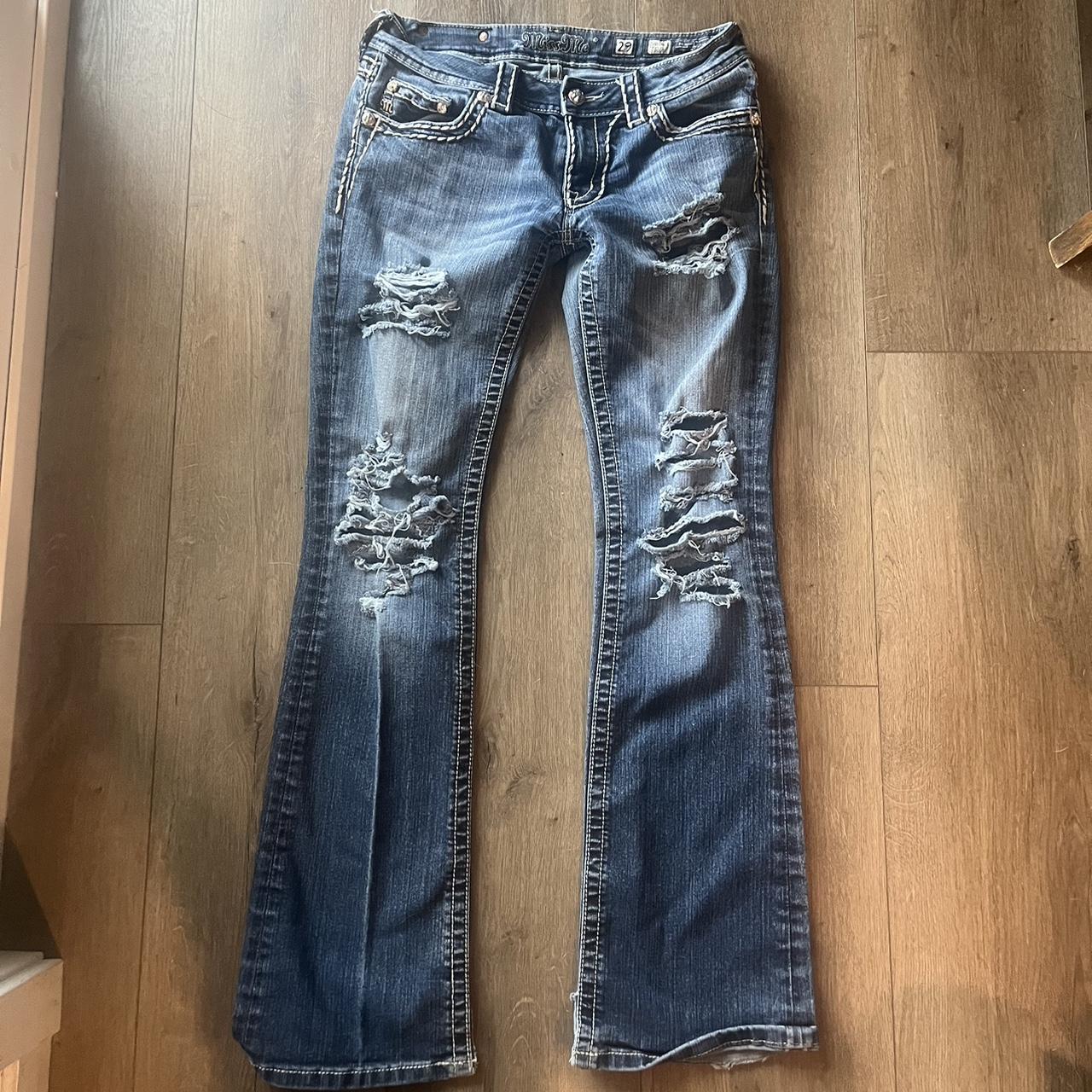 Miss Me Flare Jeans 29 Waist-29 Inseam- #Vintage... - Depop