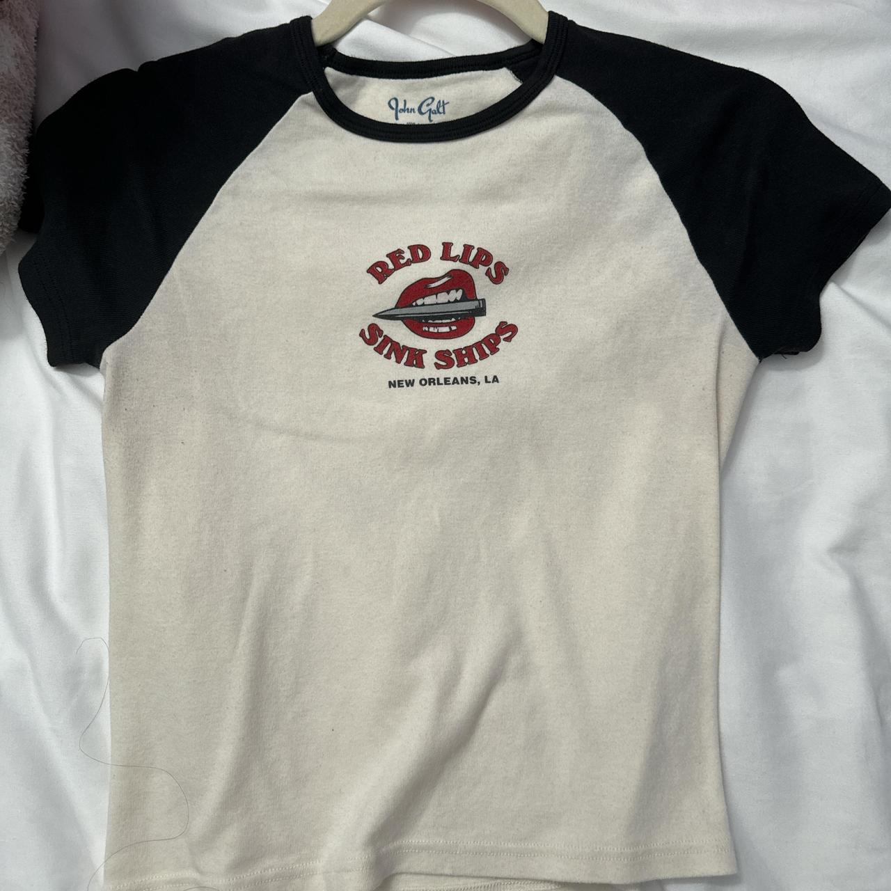 Brandy Melville John half red lips sink ships New... | Depop