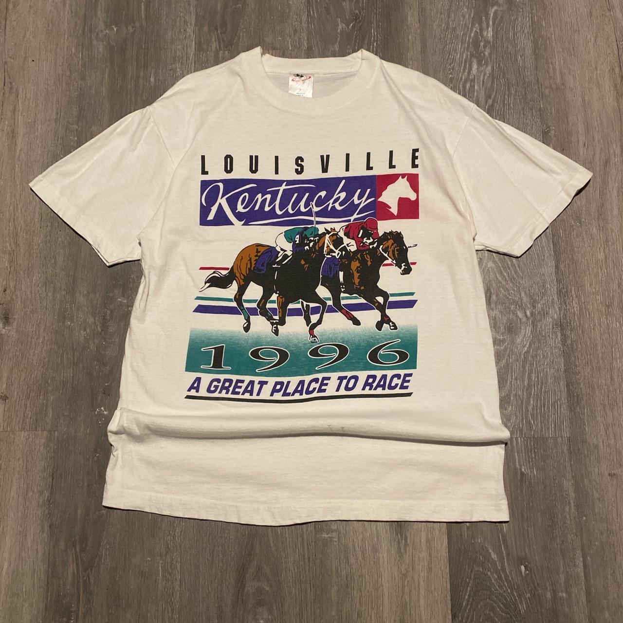 Vintage 1996 Kentucky Derby Shirt Great colors... - Depop